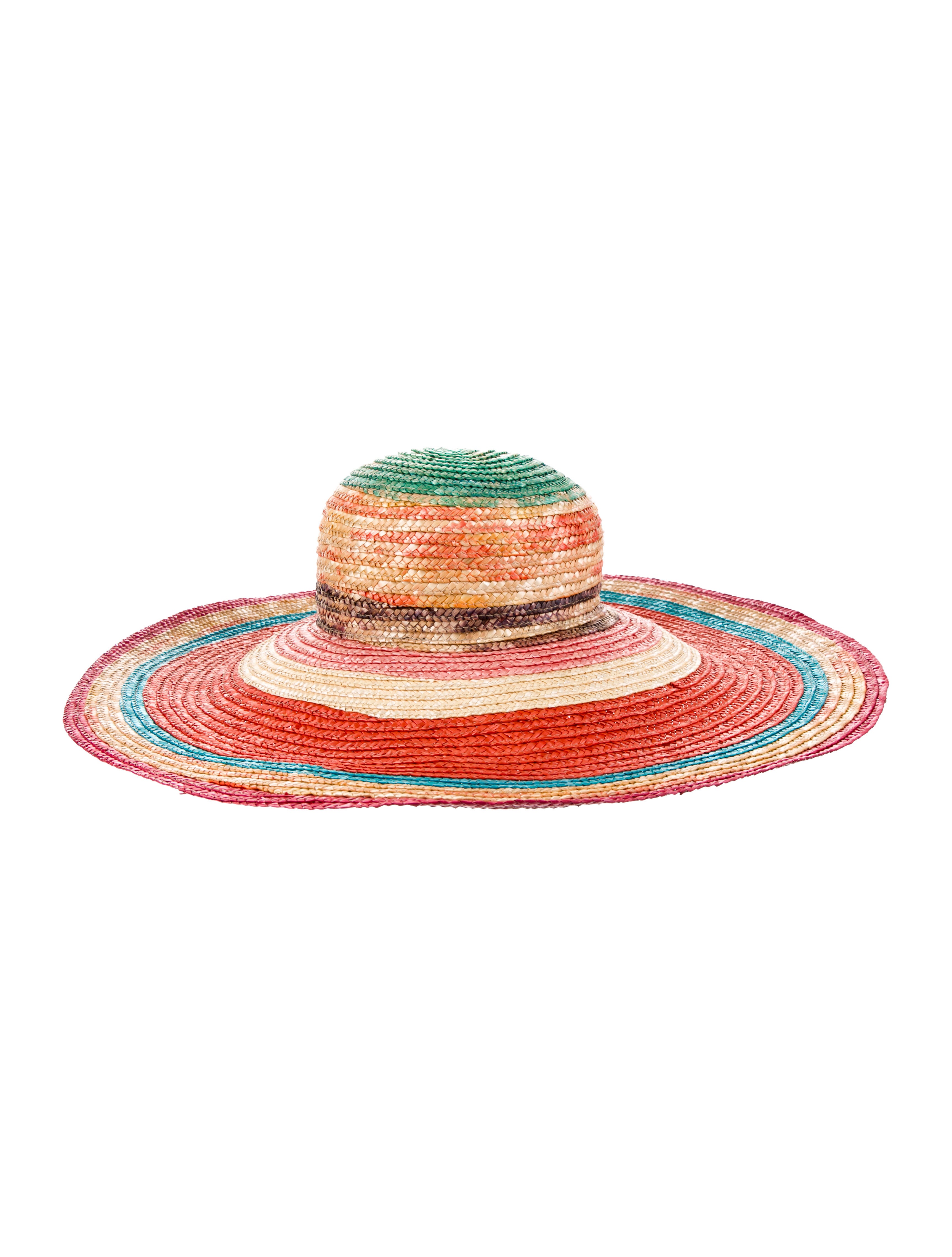 Missoni Pattern woven sun hat - Pink Hats, Accessories - MIS173583 ...