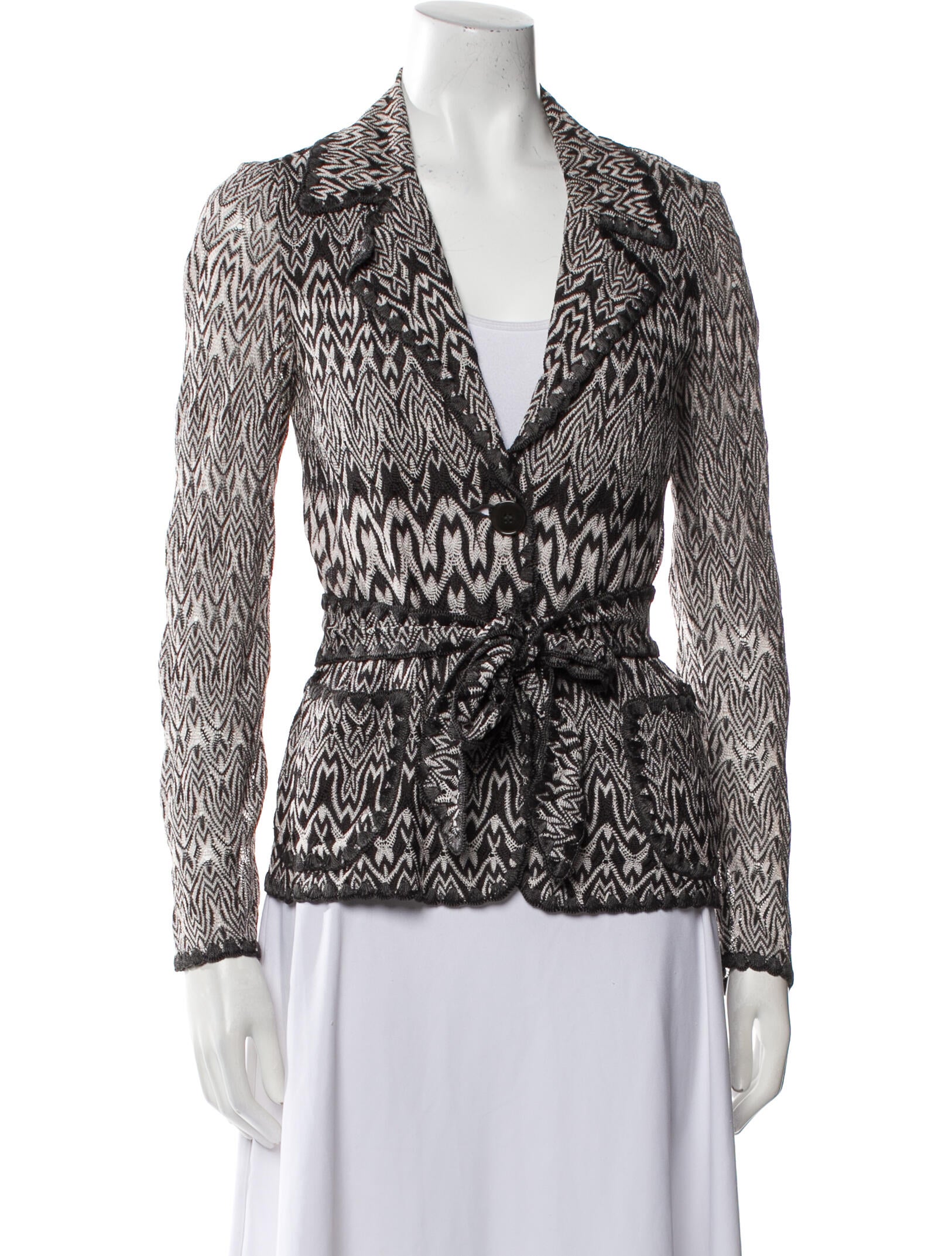Missoni Printed Blazer - Grey Jackets, Clothing - MIS176624 | The RealReal