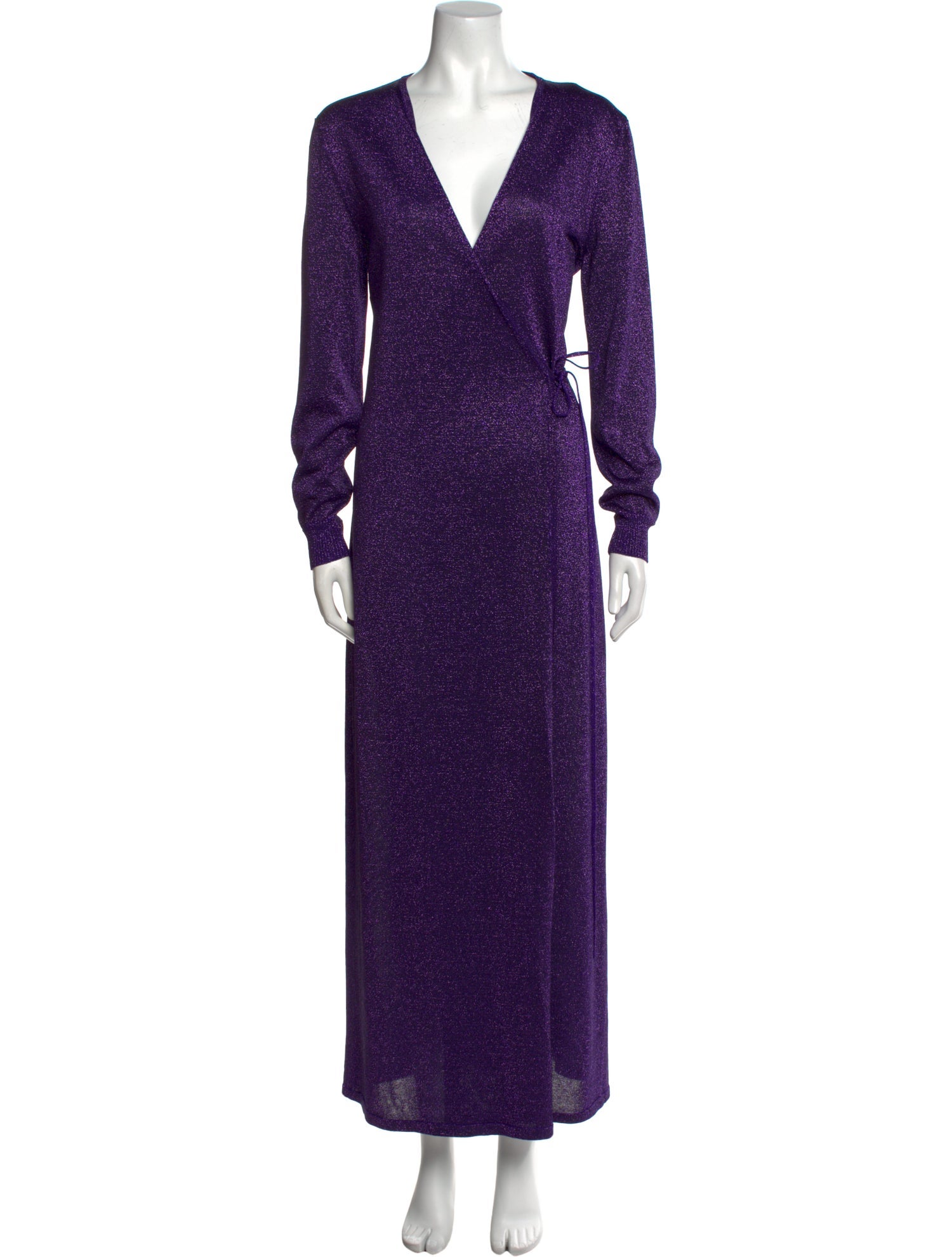 Missoni V-Neck Long Dress - Purple Dresses, Clothing - MIS176950 | The RealReal