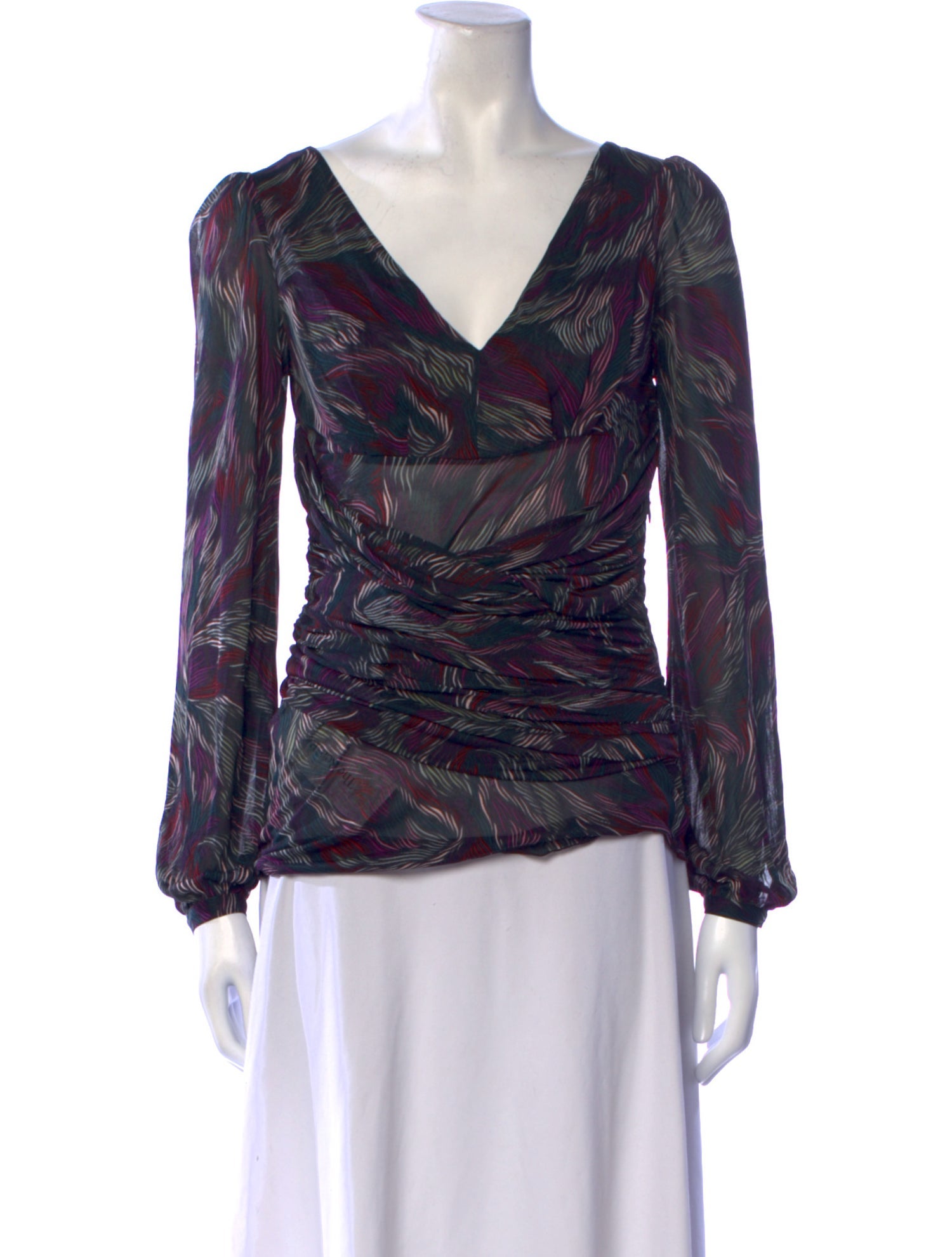 Missoni Printed Cowl Neck Blouse - Tops, Clothing - MIS179481 | The ...