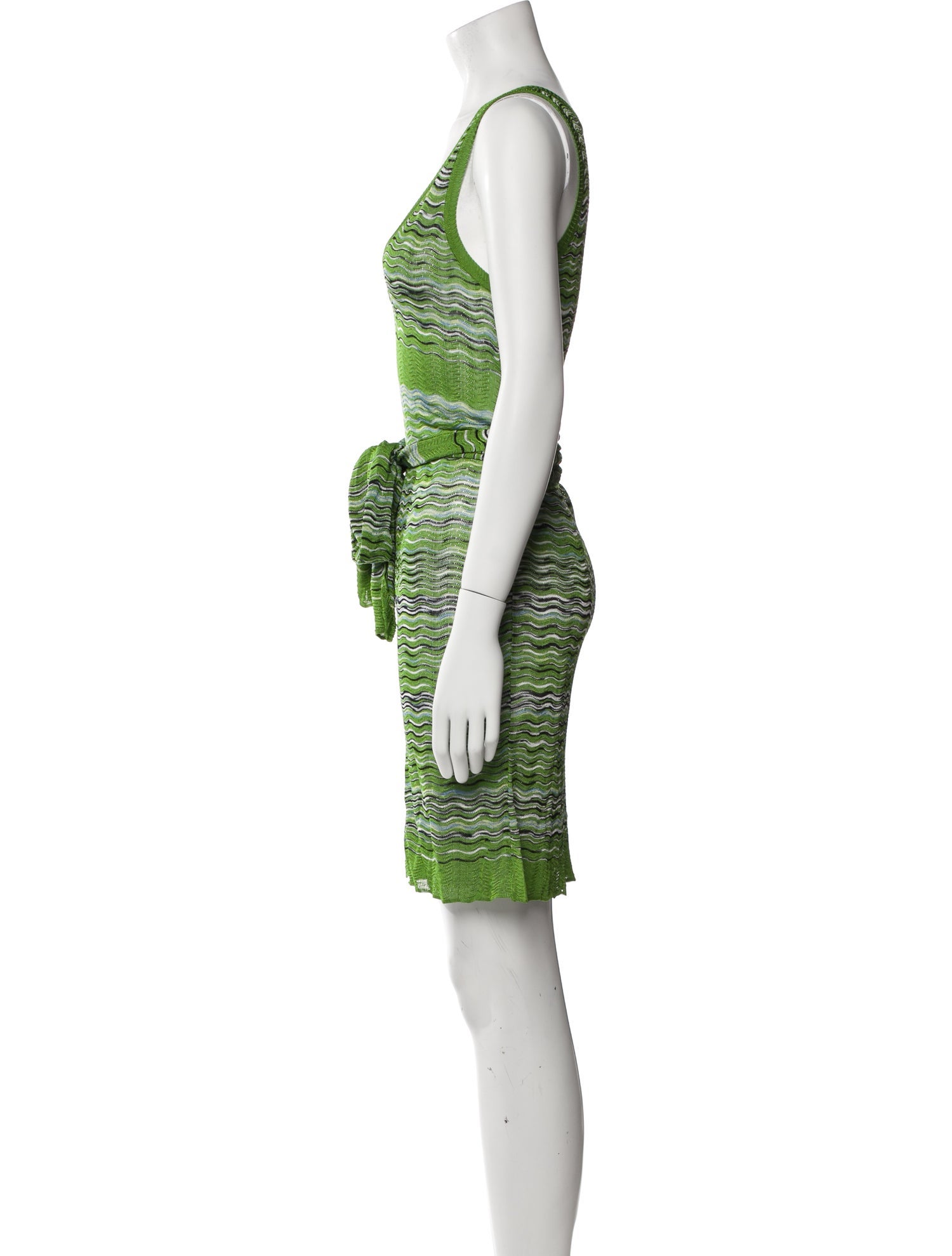 Missoni Striped Mini Dress - Green Dresses, Clothing - MIS179582 | The ...