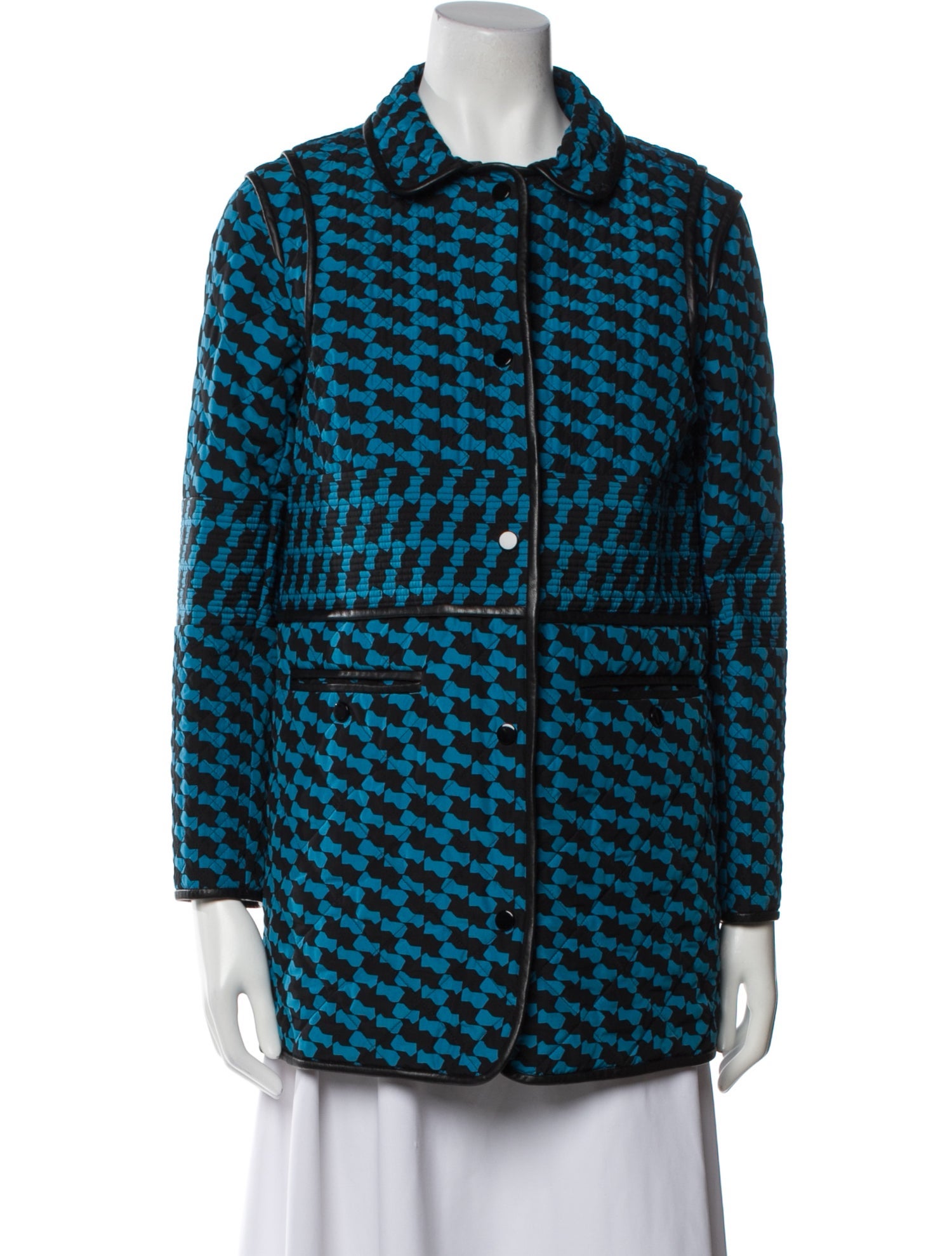 M Missoni Printed Evening Jacket - Blue Jackets, Clothing - MIS182371 ...