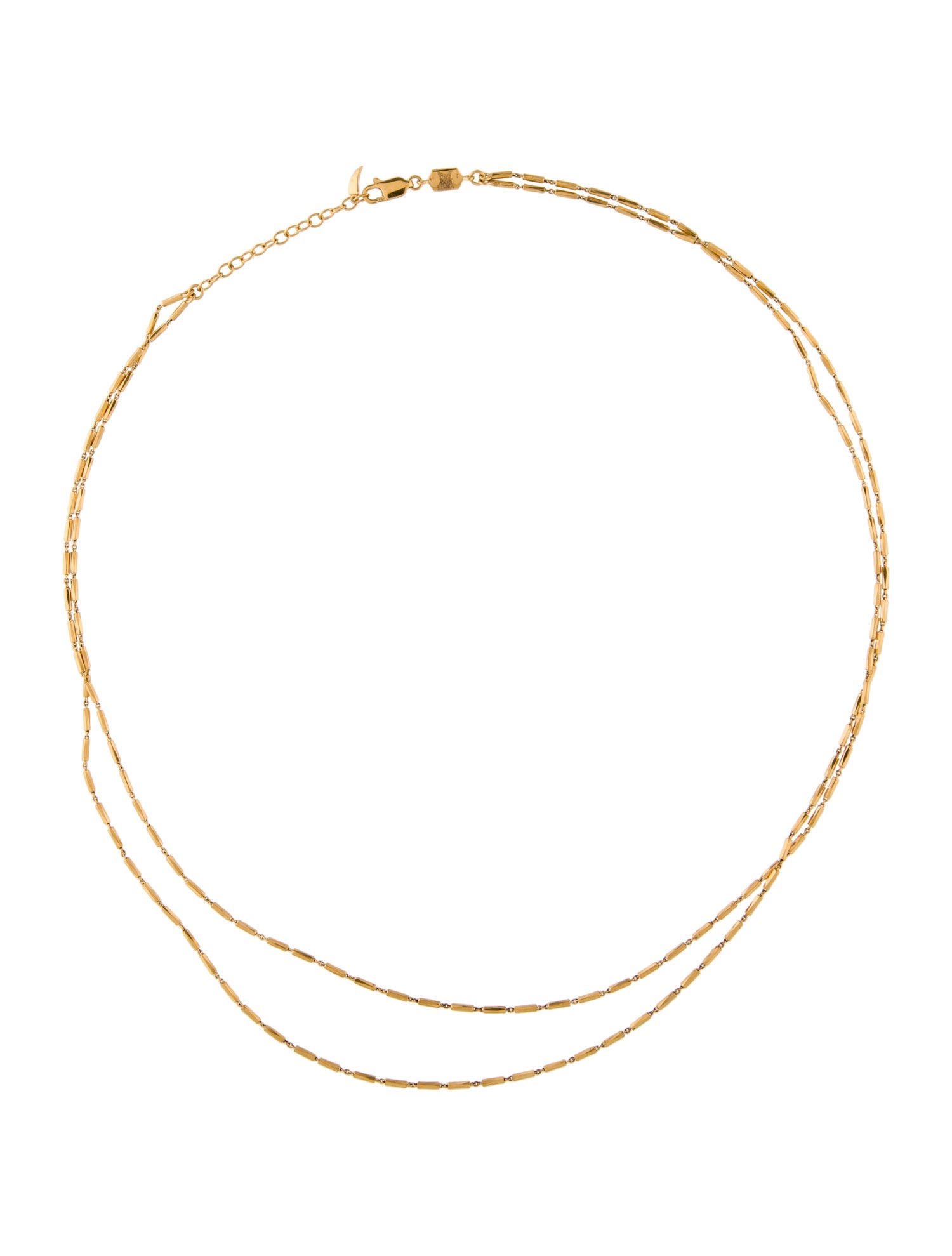 Missoma Double Strand Chain Necklace - Vermeil Double Strand, Necklaces ...