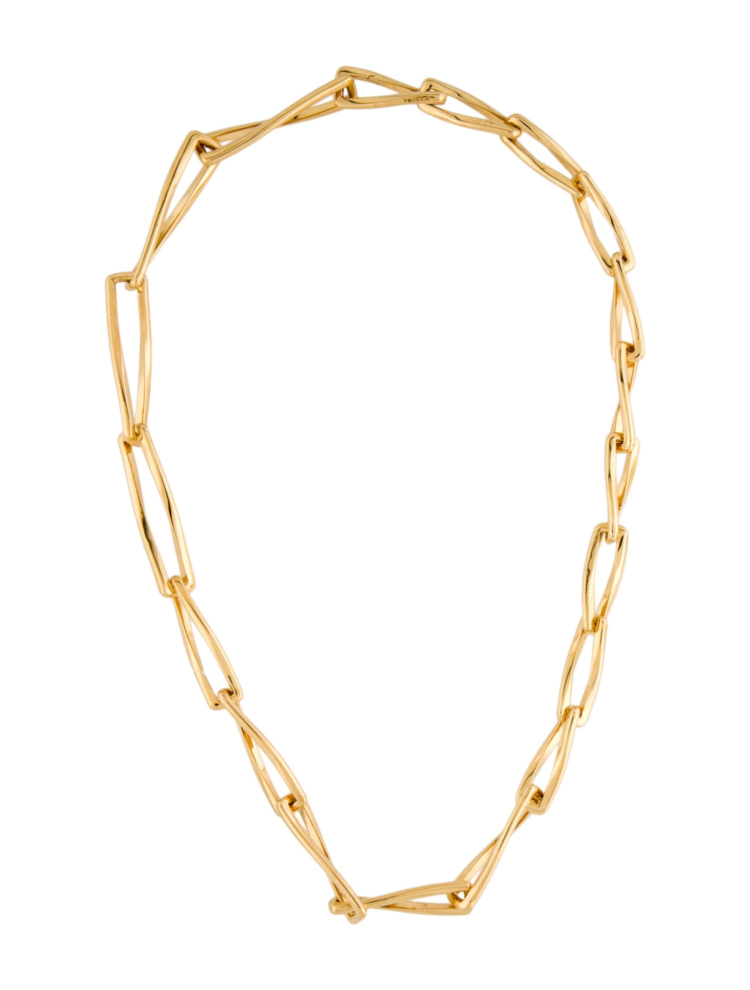 Missoma Twisted Link Chain Necklace - 18K Yellow Gold-Plated Chain ...