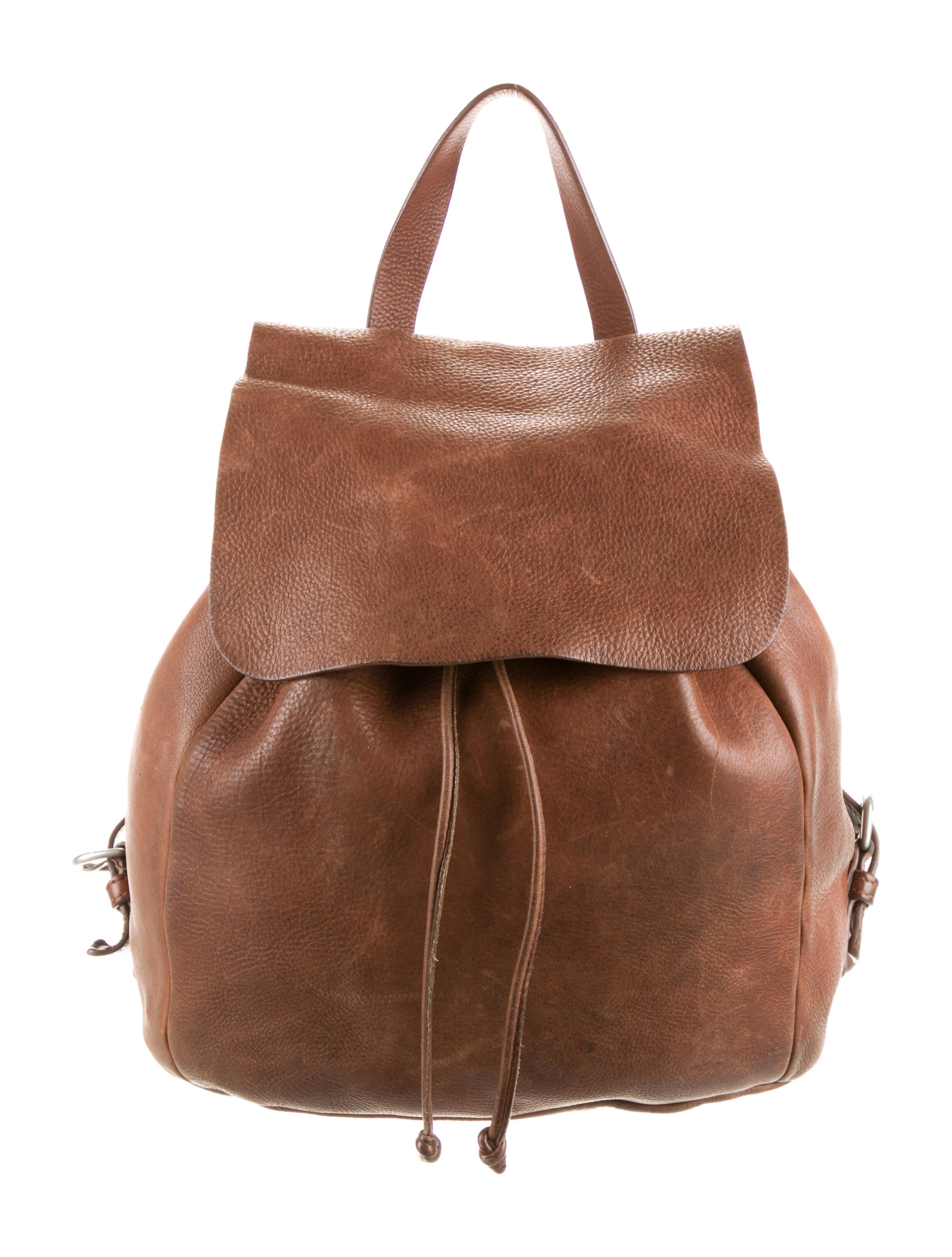 Miu Miu Leather Backpack Bag - Neutrals Backpacks, Handbags - MIU166848 ...