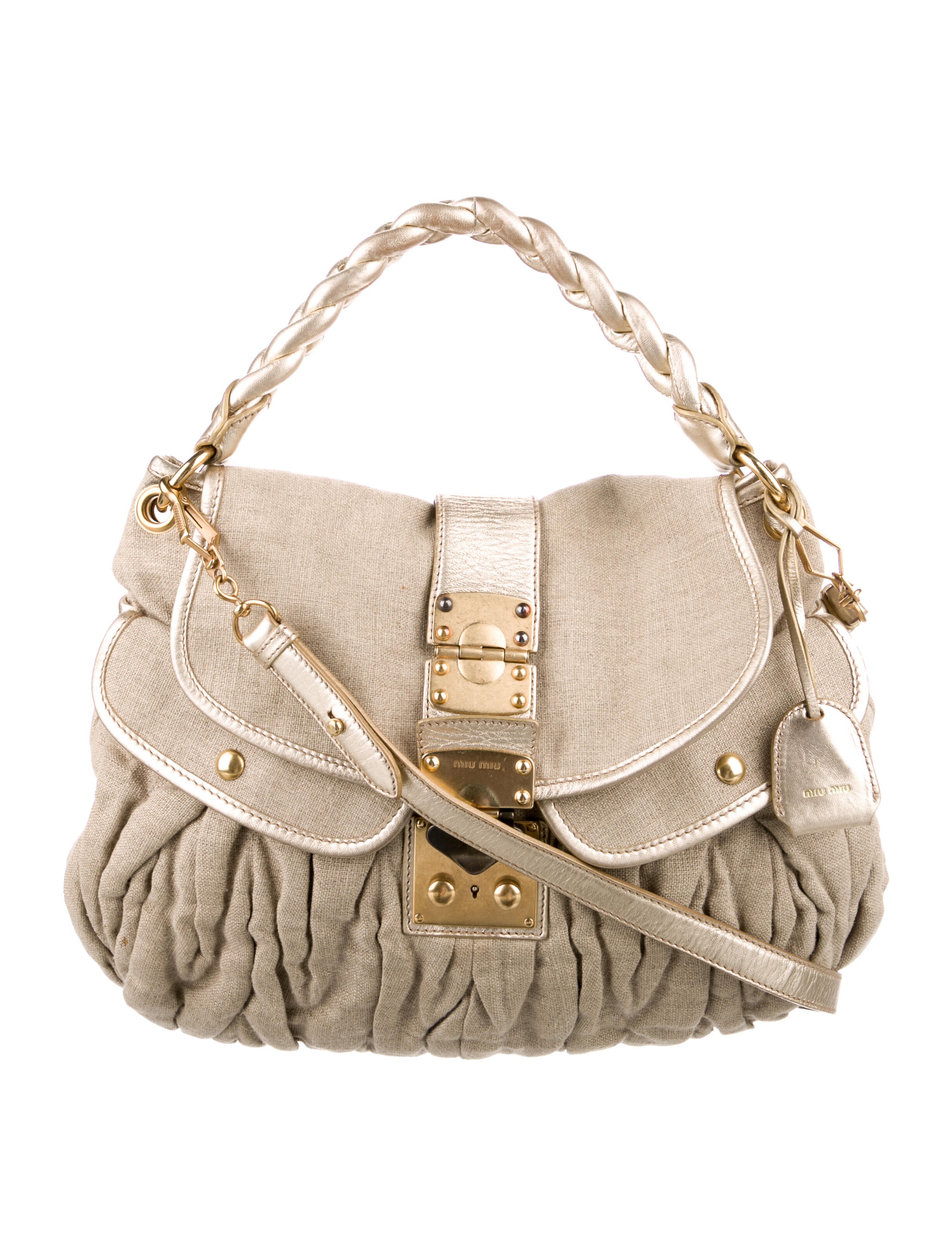 Prada Small Studded Bucket Bag - Black Satchels, Handbags - PRA92361 ...