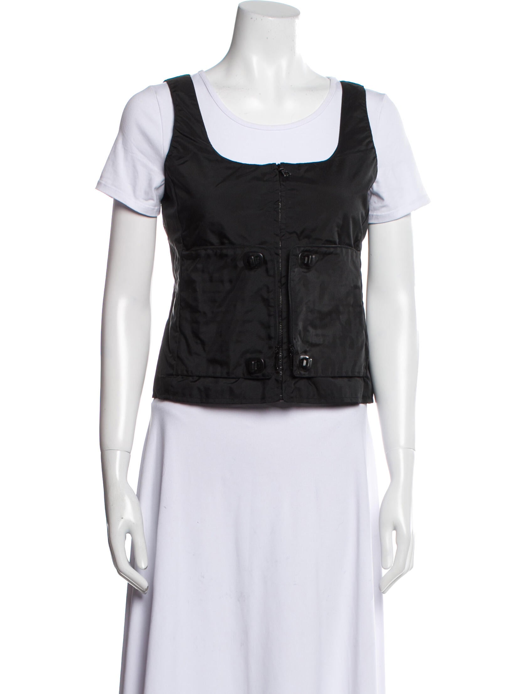 Miu Miu Vintage Late 1990's - Early 2000's Vest - Black Jackets ...