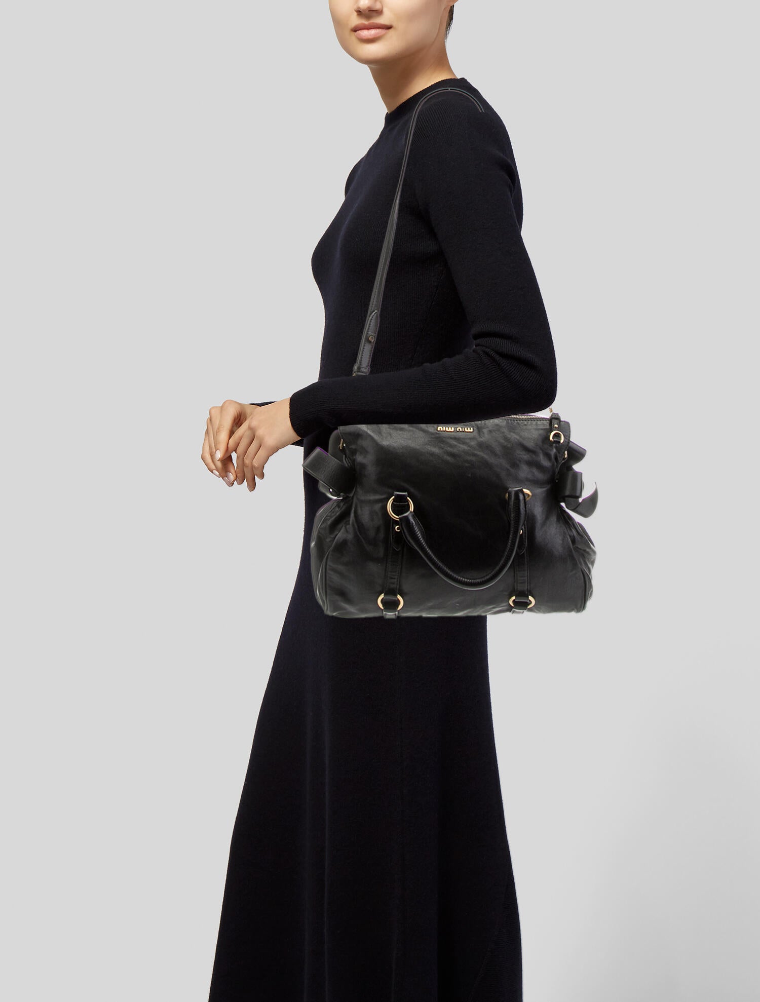 Prada Small Cahier Lock Trunk Crossbody Bag - Purple Crossbody Bags ...