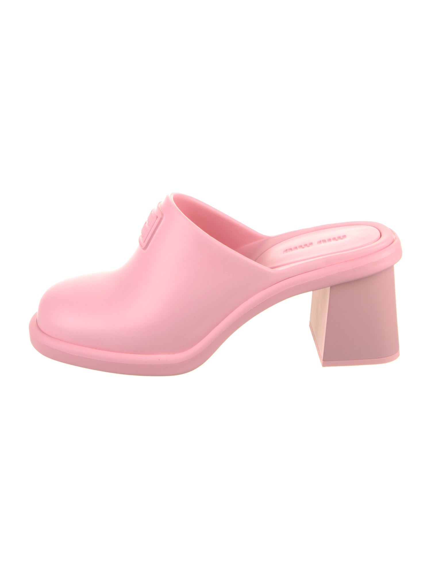 Miu Miu Rubber Mules - Pink Pumps, Shoes - MIU183144 | The RealReal