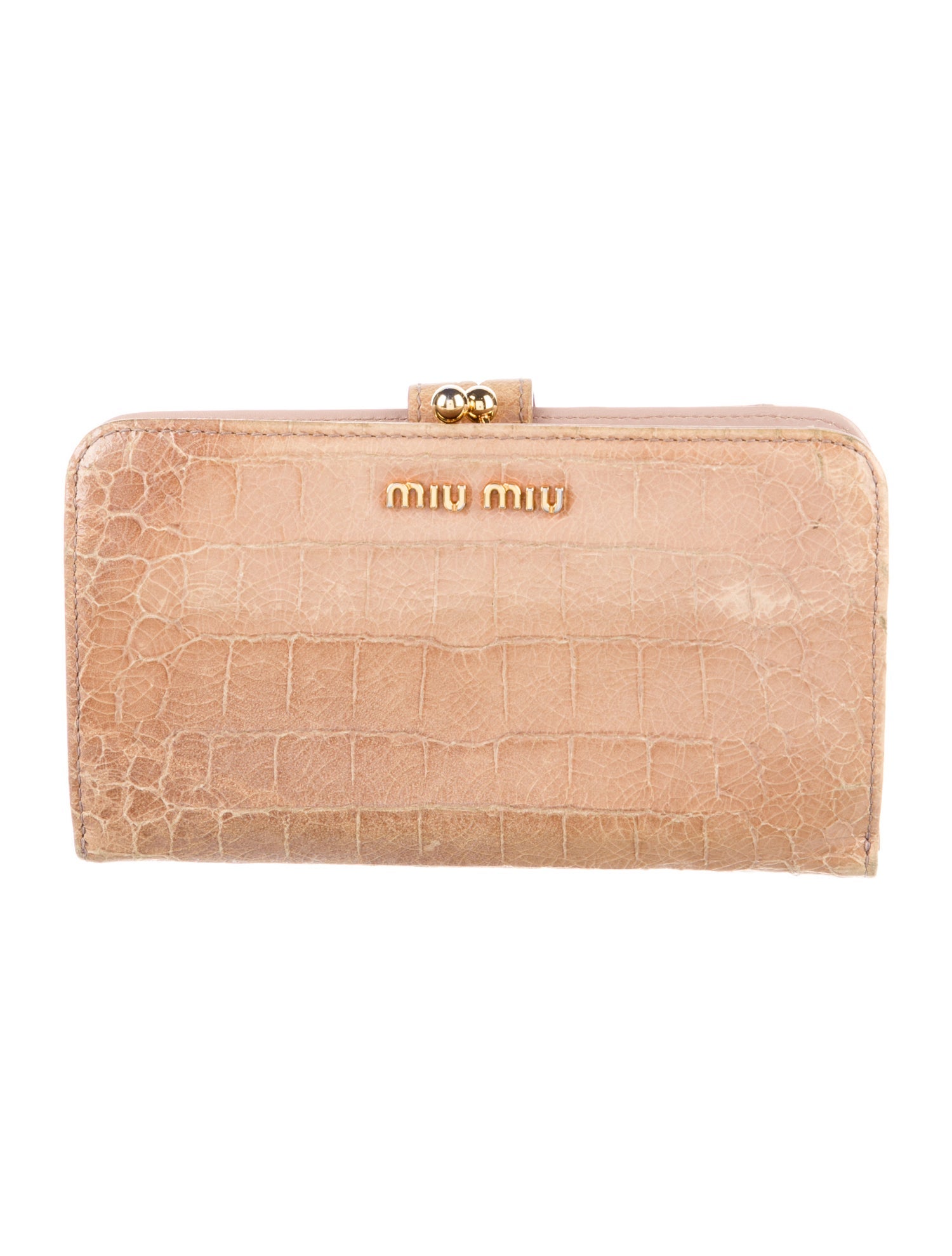 Miu Miu Patent Leather Wallet - Neutrals Wallets, Accessories ...