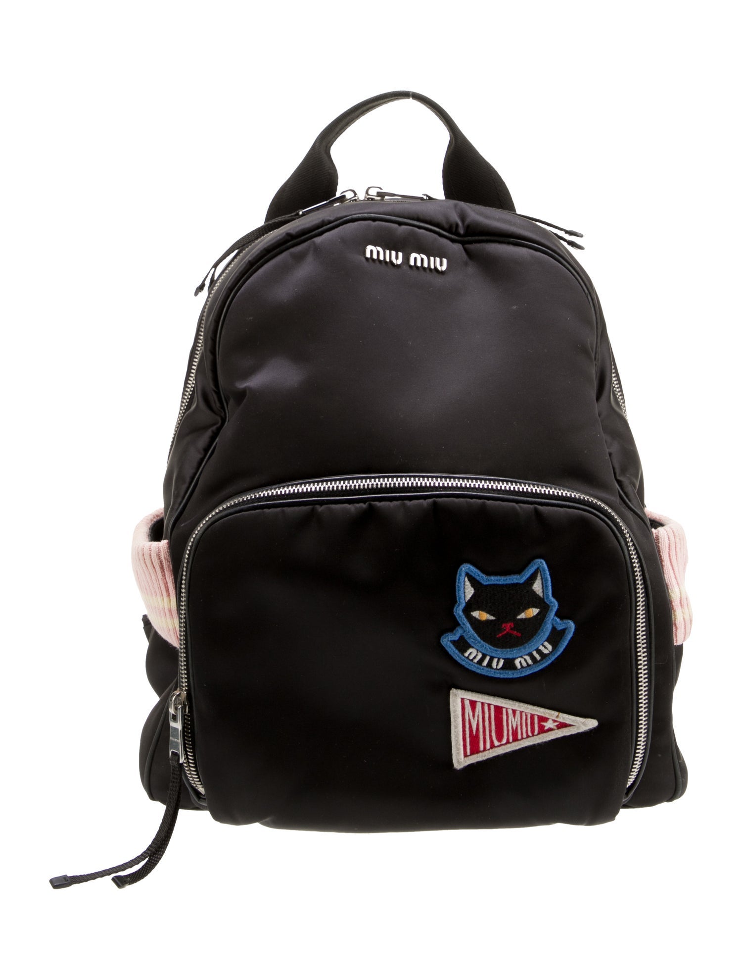 Miu Miu Raso Backpack - Black Backpacks, Handbags - MIU203480 | The ...