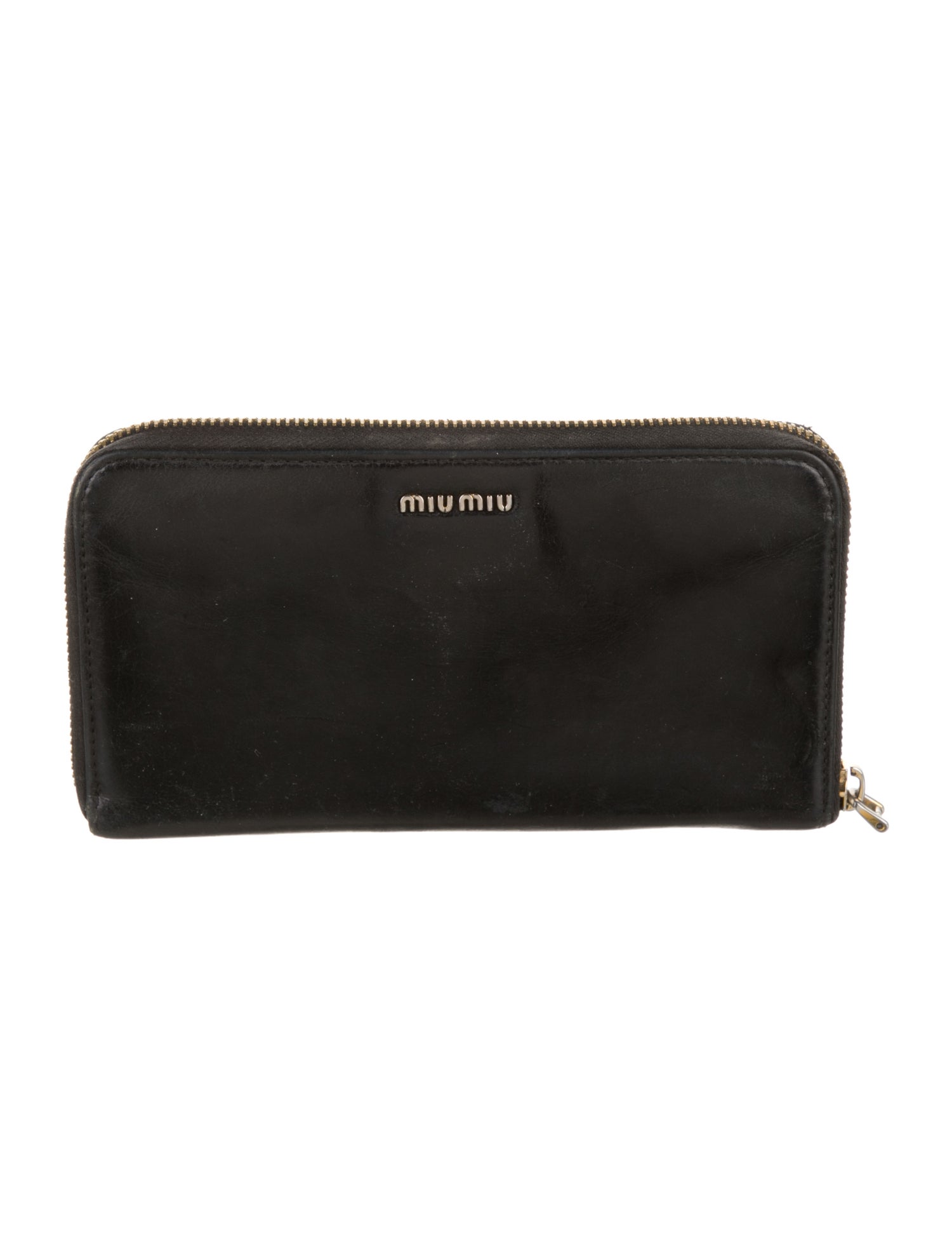 Miu Miu Leather Continental Wallet - Black Wallets, Accessories ...