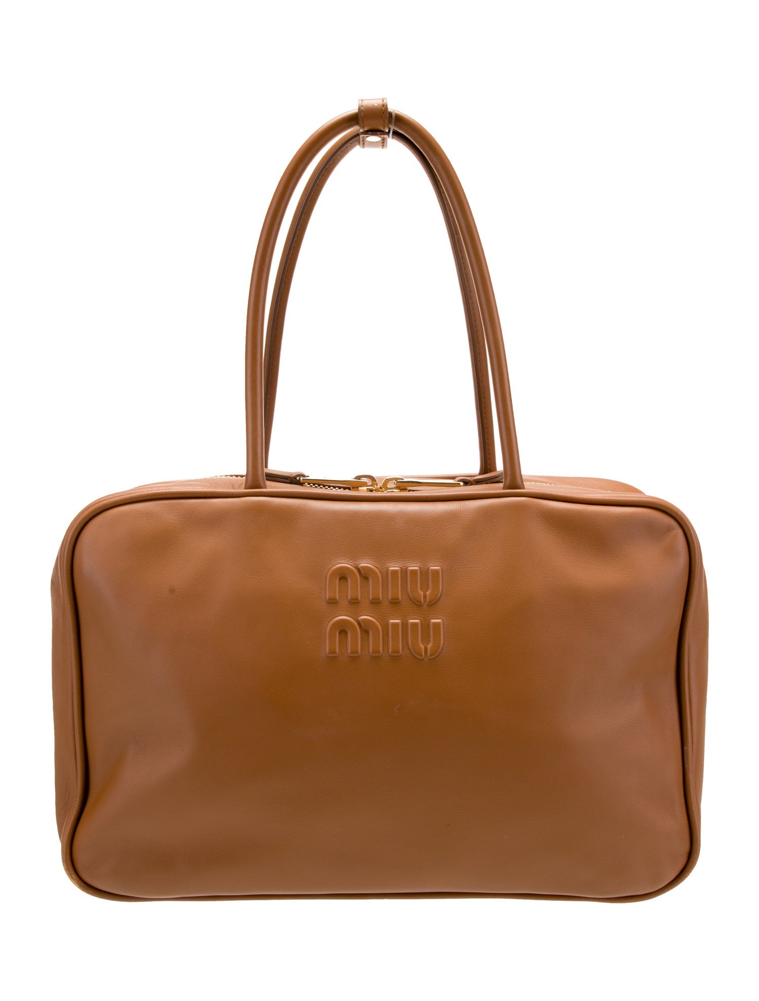 Miu Miu Leather Beau - Brown Shoulder Bags, Handbags - MIU207536 | The RealReal
