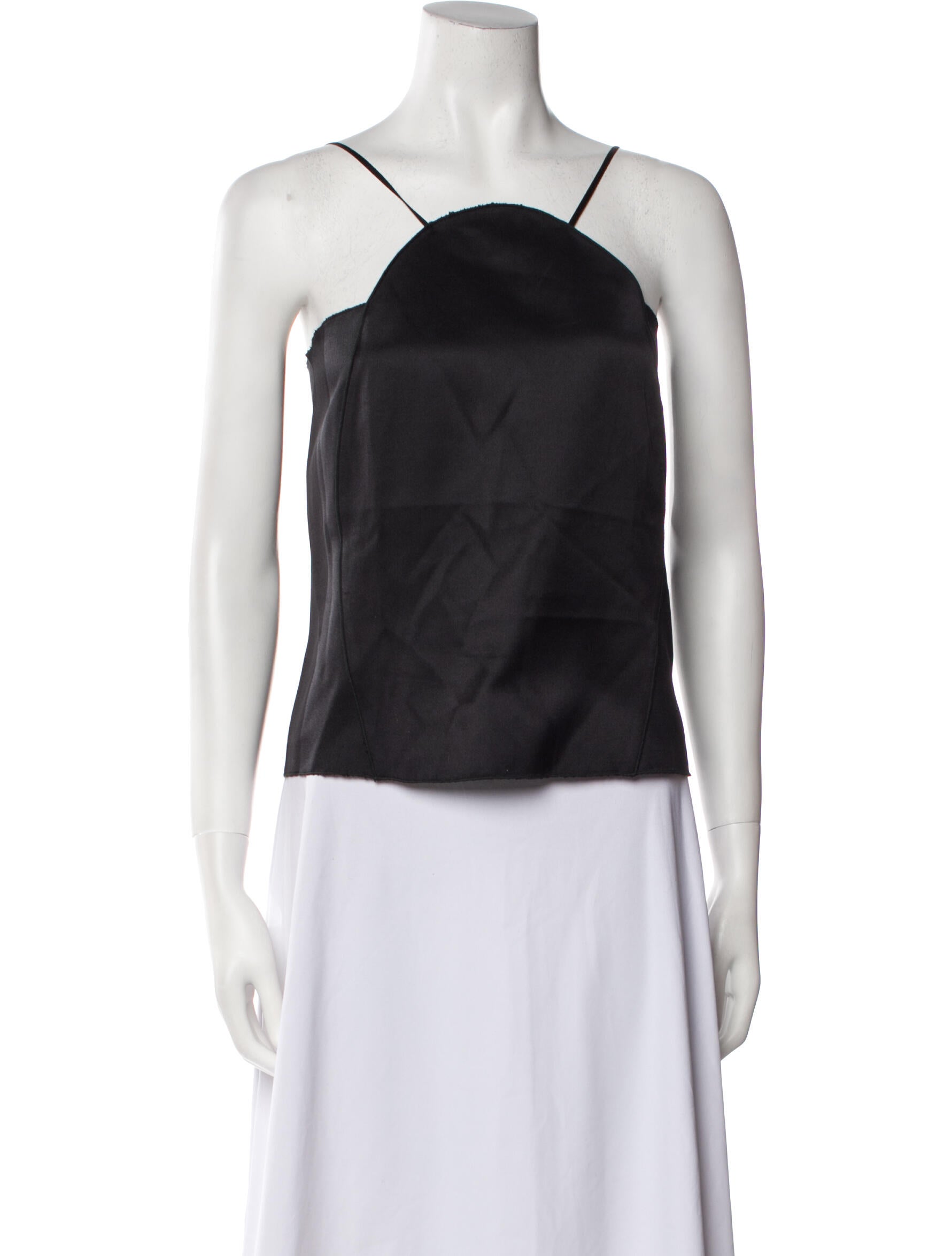 Miu Miu Vintage 2007 Crop Top - Black Tops, Clothing - MIU207696 | The RealReal