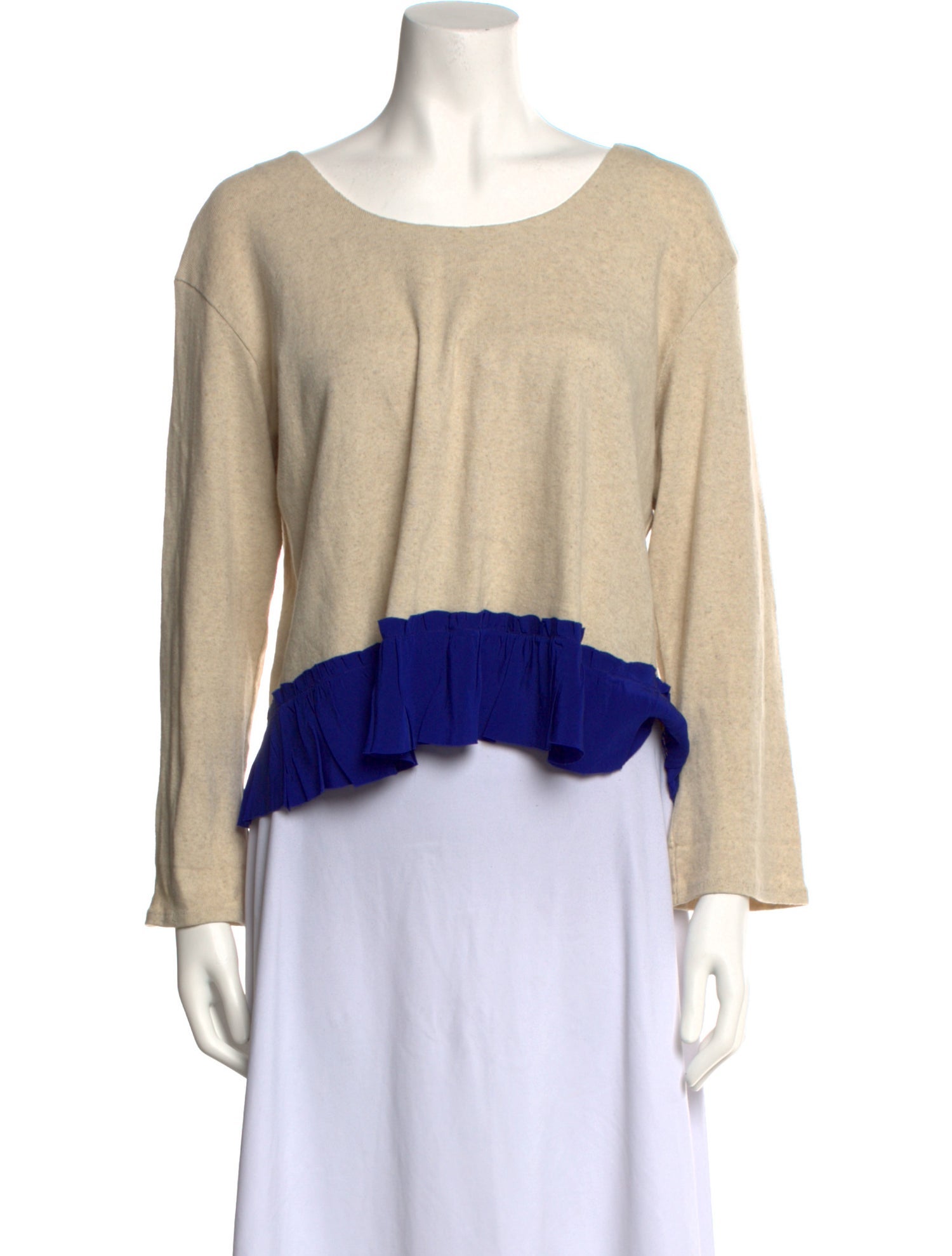 Miu Miu 2011 Scoop Neck Crop Top - Blue Tops, Clothing - MIU207979 ...