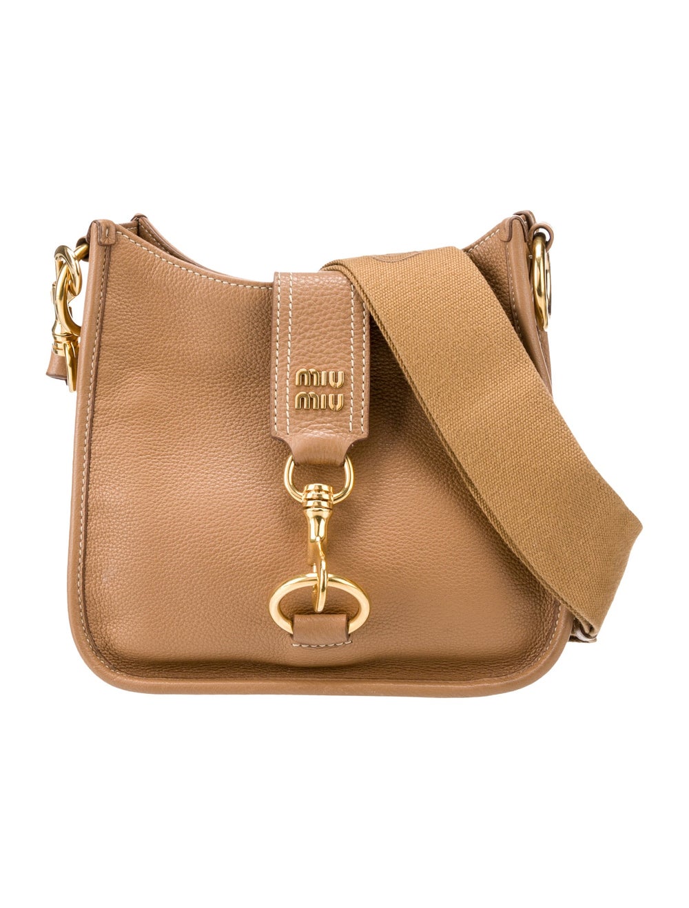 Miu Miu Leather Shoulder Bag - Brown Shoulder Bags, Handbags - MIU208786 | The RealReal