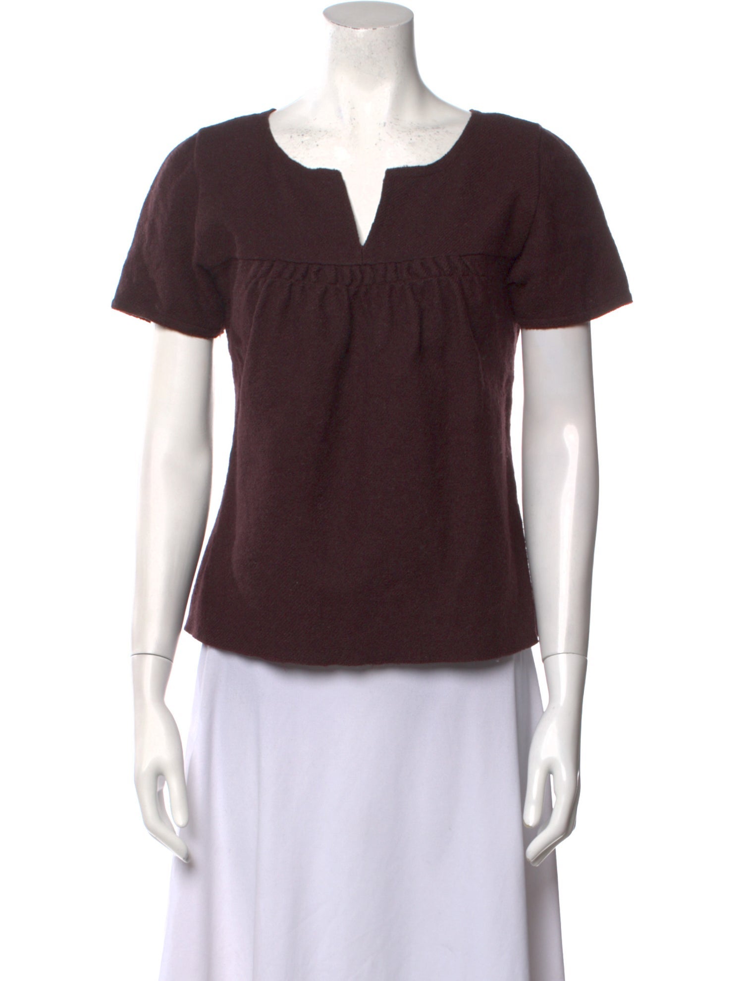 Miu Miu Vintage 2000's Top - Burgundy Tops, Clothing - MIU209620 | The RealReal