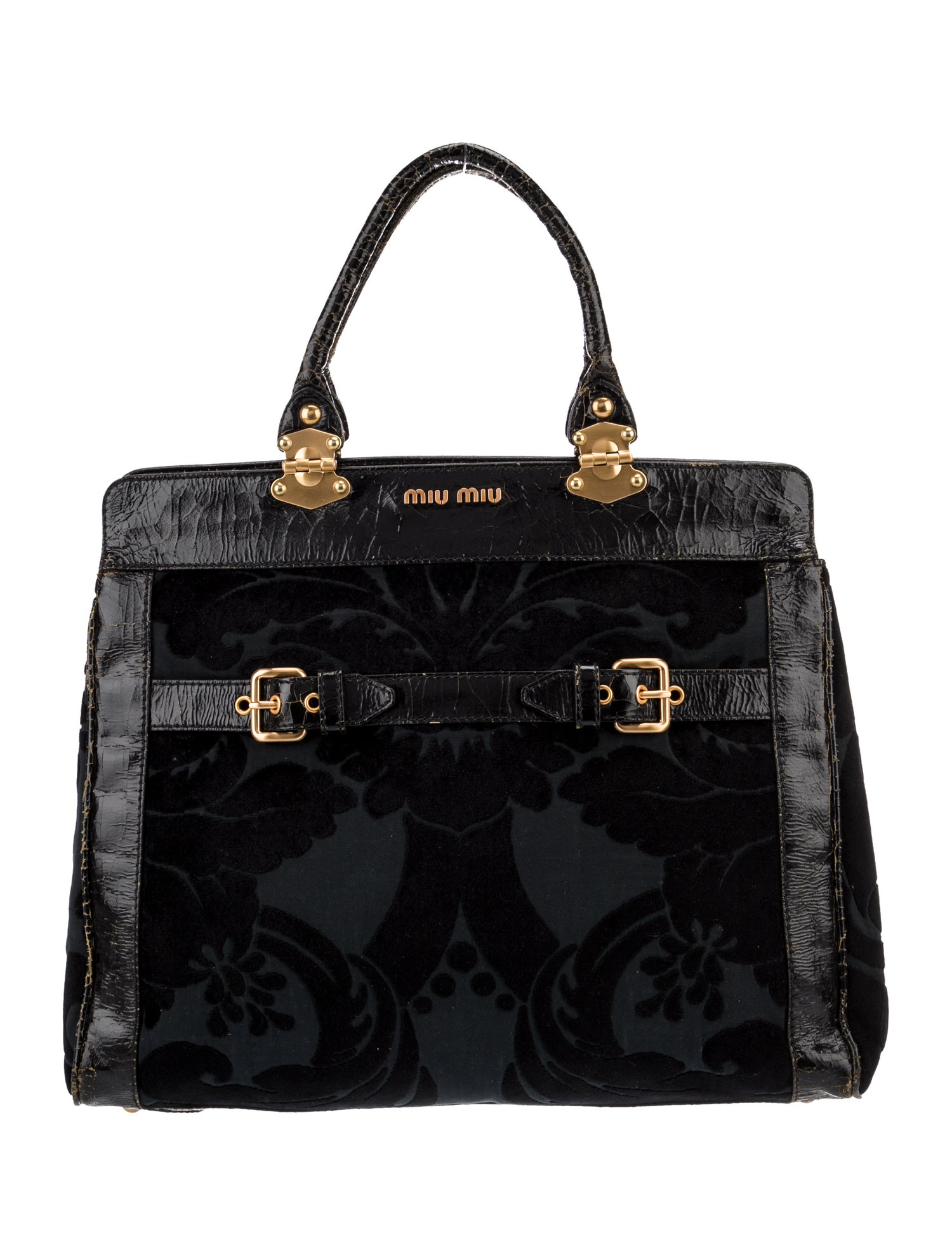 Miu Miu Top Handle Bag - Black Handle Bags, Handbags - MIU210284 | The RealReal