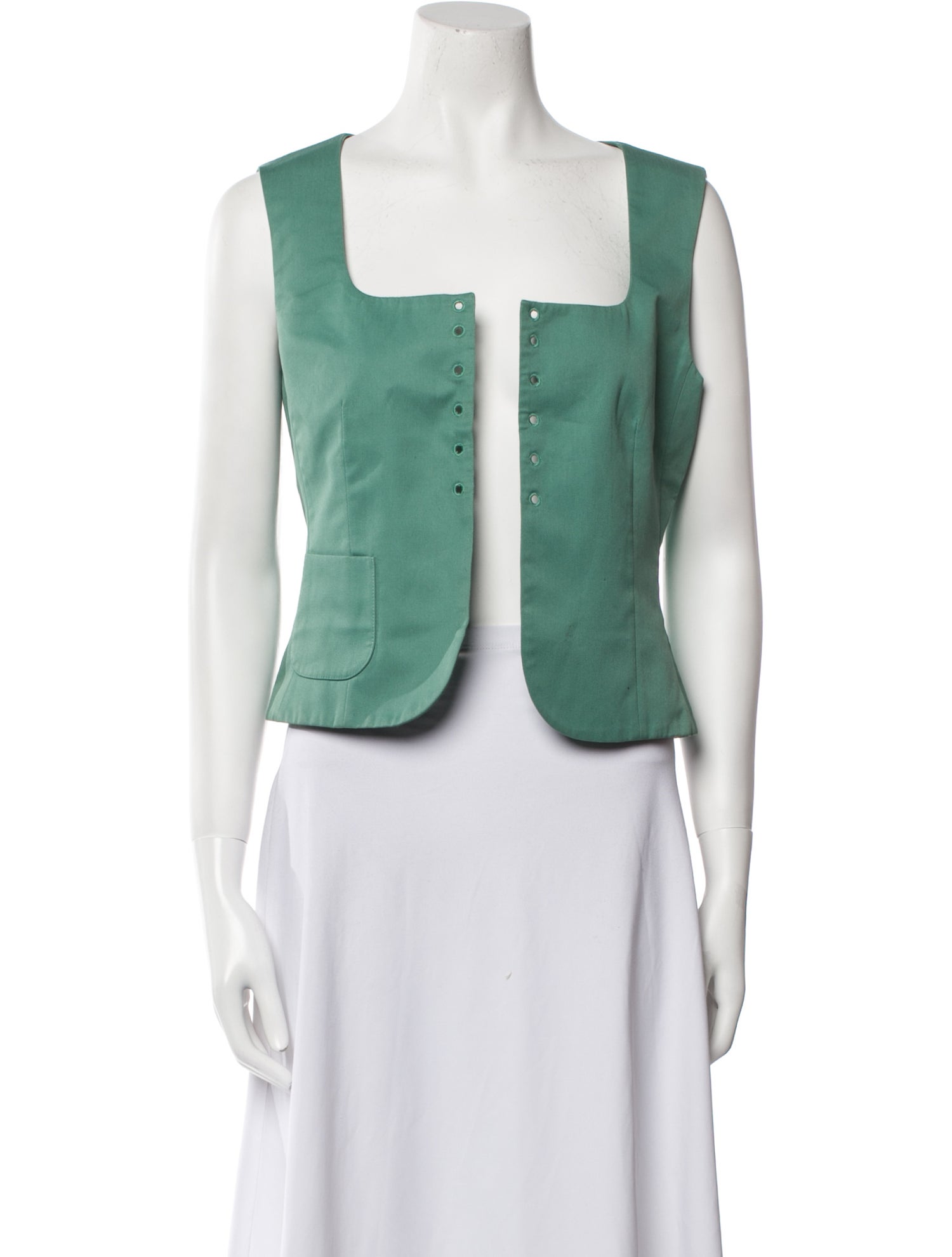 Miu Miu Vintage 1998 Crop Top - Green Tops, Clothing - MIU210745 | The RealReal