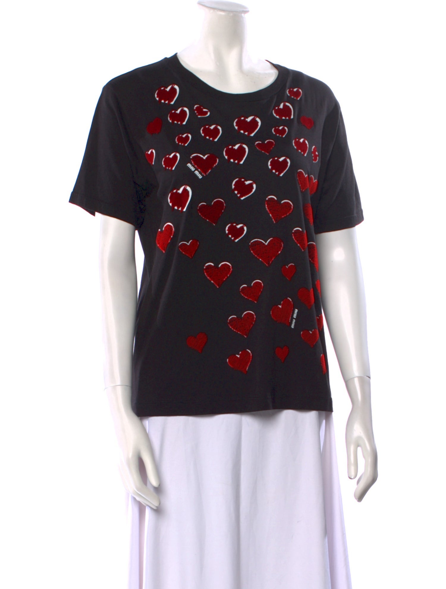 Miu Miu 2019 Graphic Print Top - Black Tops, Clothing - MIU216086 | The RealReal