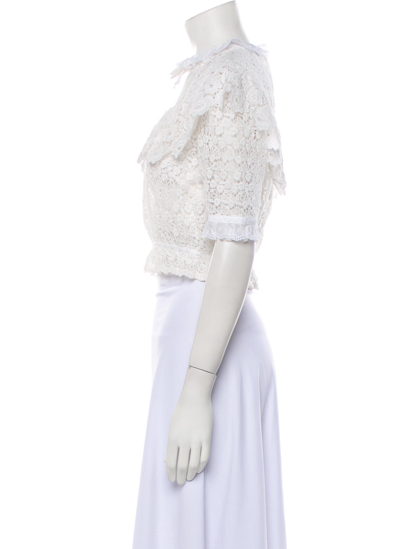 Miu Miu 2020 Lace Crop Top - White Tops, Clothing - MIU218159 | The ...