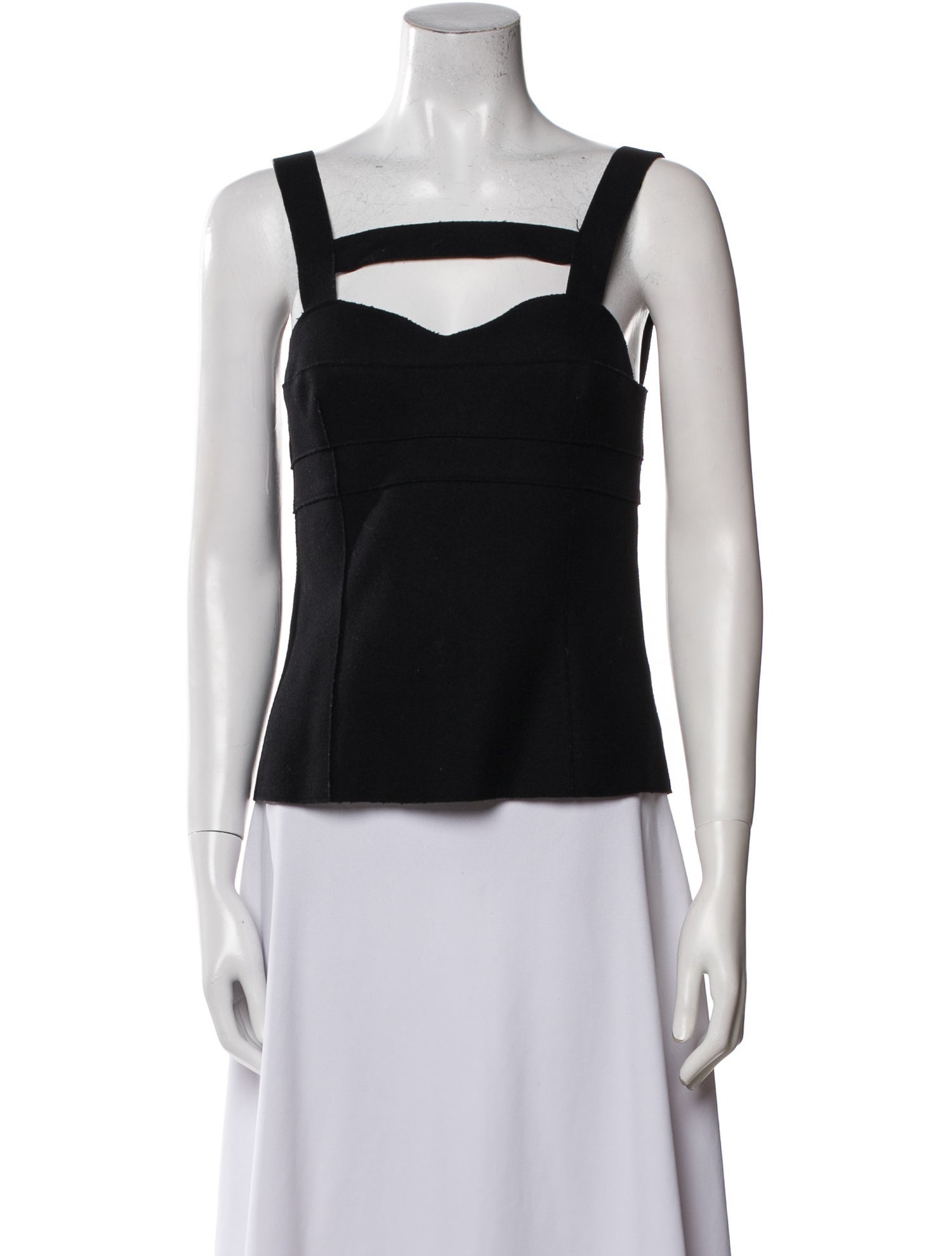 Miu Miu Vintage 2006 Crop Top - Black Tops, Clothing - MIU223368 | The RealReal