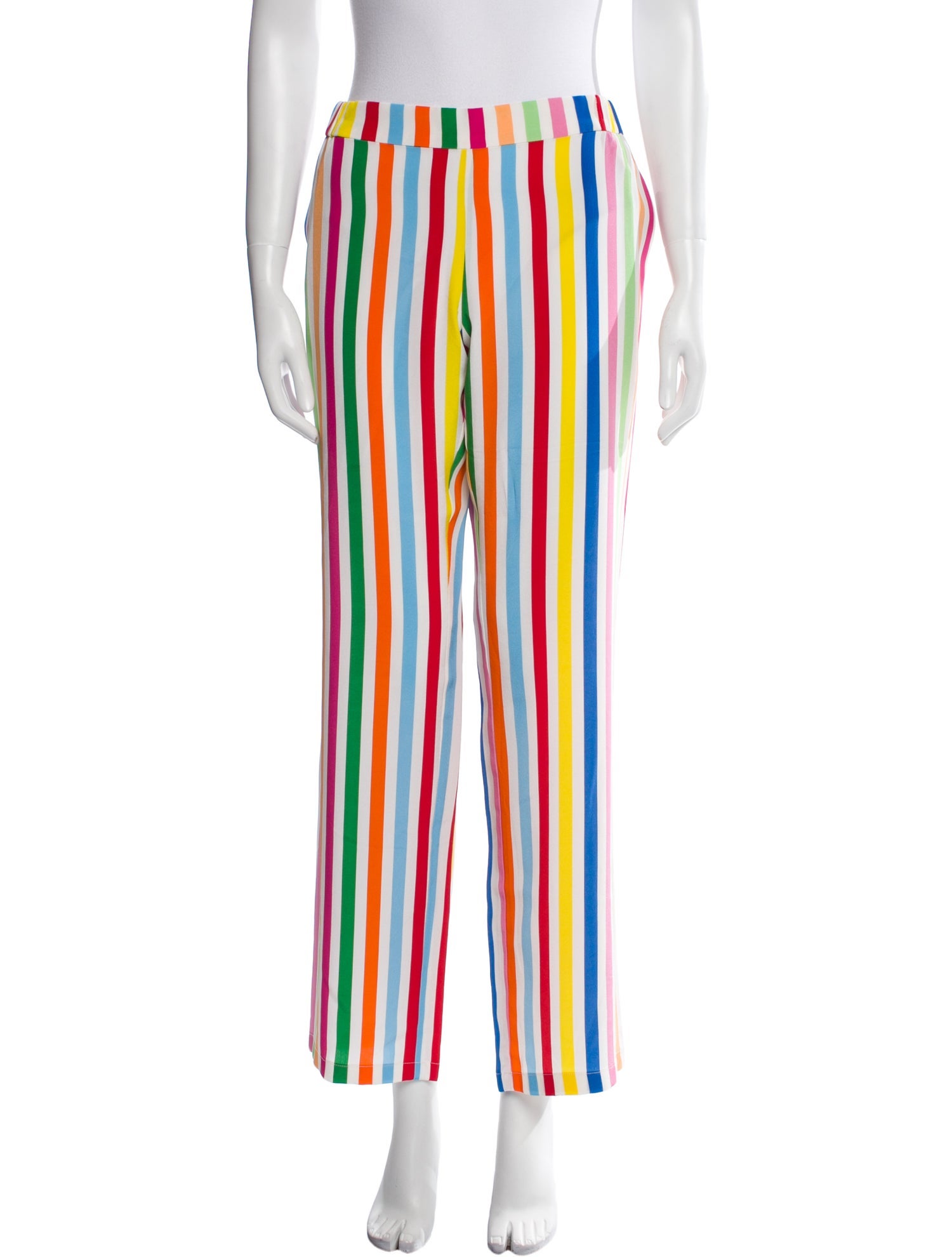 Mira Mikati Silk Wide Leg Pants w/ Tags - White, 10.25" Rise Pants ...