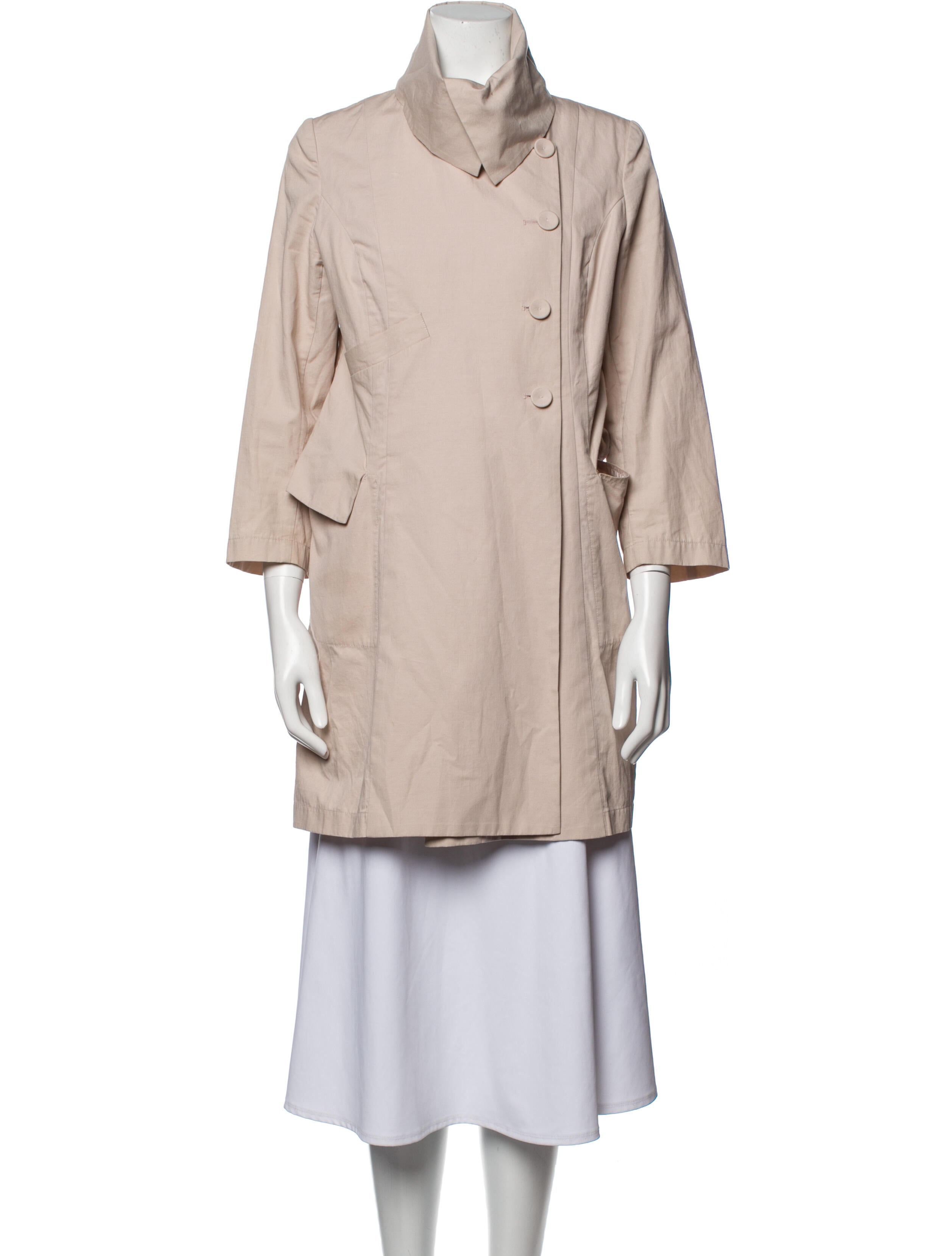 Morgane Le Fay Trench Coat - Neutrals Coats, Clothing - MLF22933 | The ...