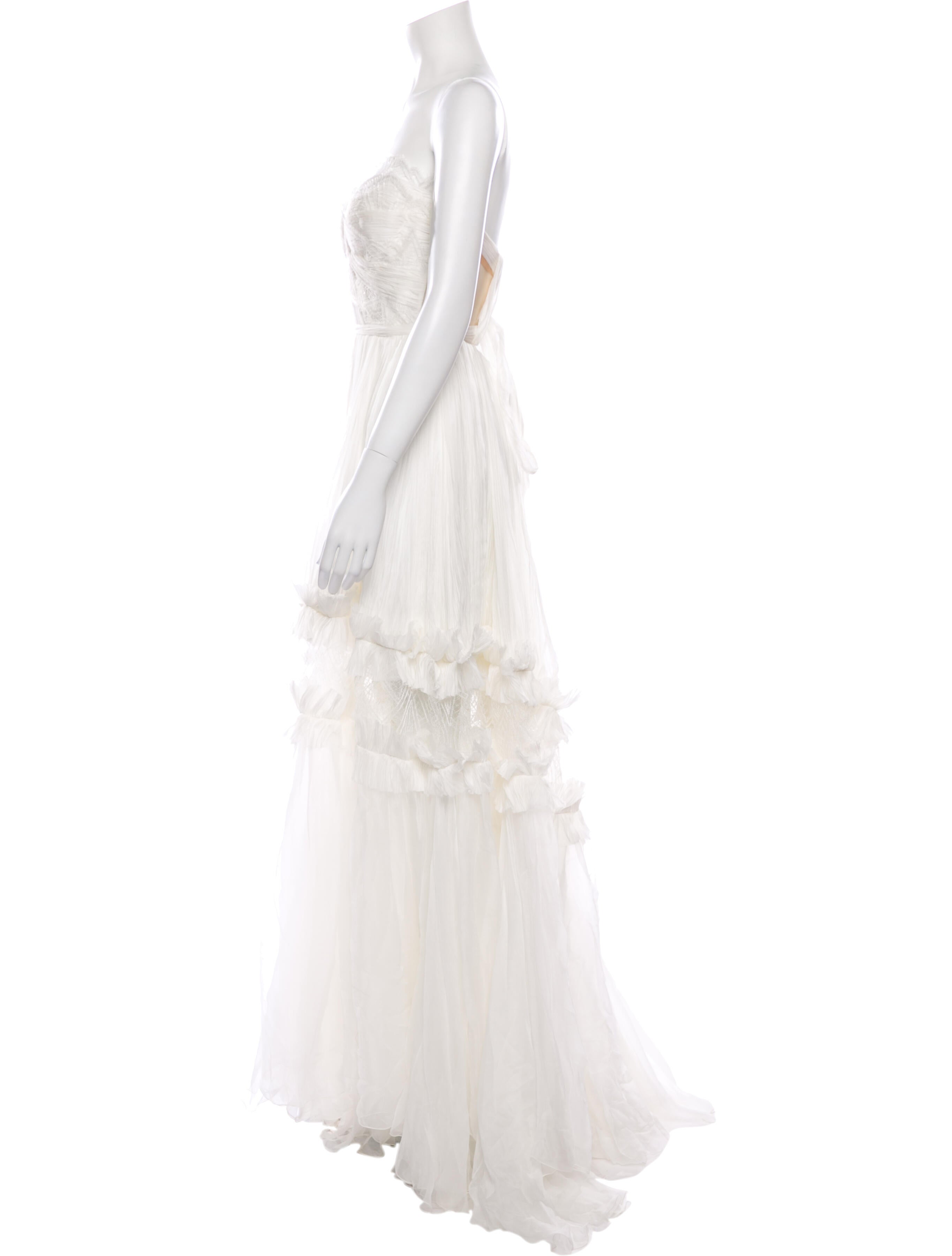 Maria Lucia Hohan Silk Long Dress - White Dresses, Clothing - MLH20795 ...