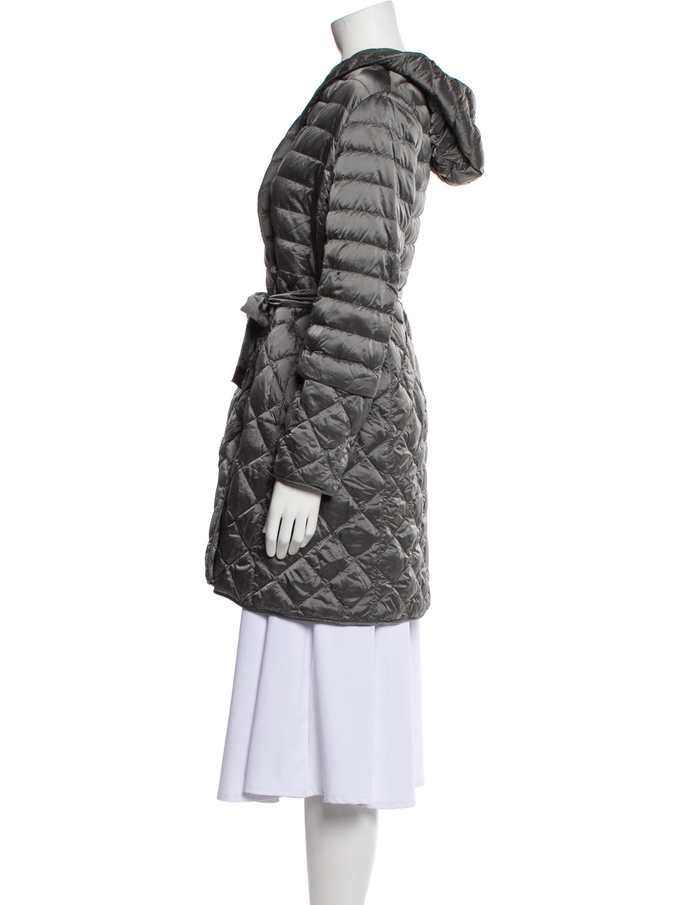 'S Max Mara Down Coat - Grey Coats, Clothing - MMA125136 | The RealReal