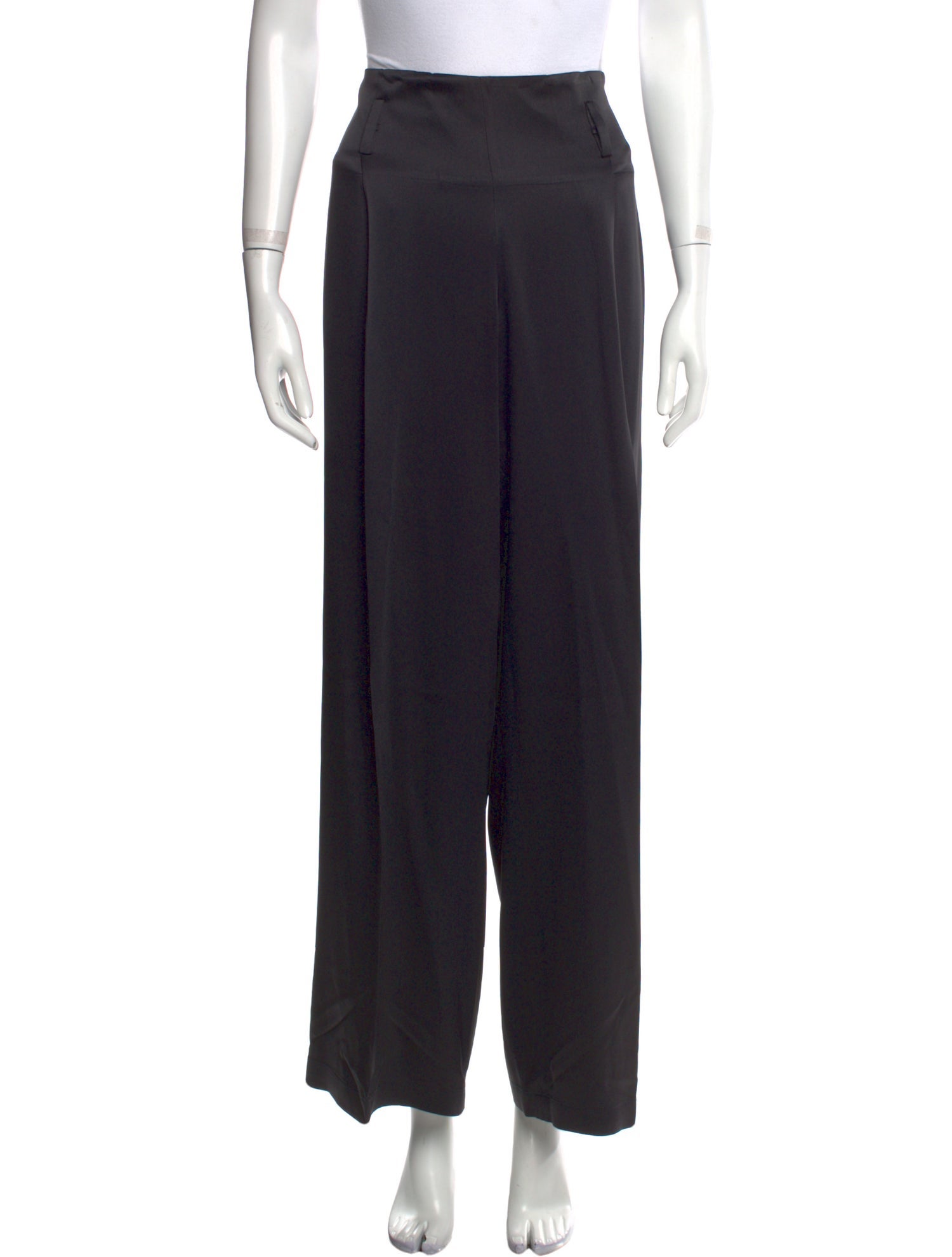 Max Mara Wide Leg Pants - Black, 11.5" Rise Pants, Clothing - MMA125770 ...