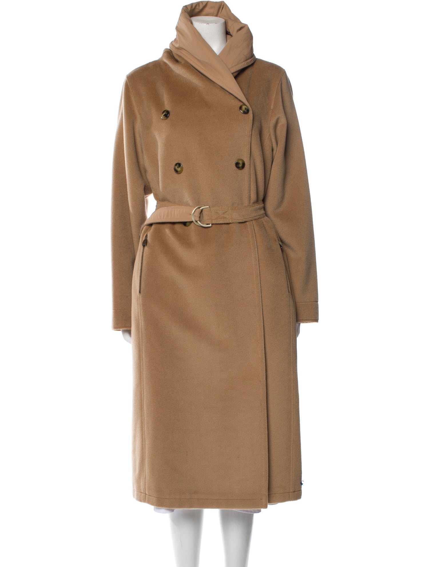 Max Mara Virgin Wool Trench Coat - Brown Coats, Clothing - MMA127758 ...