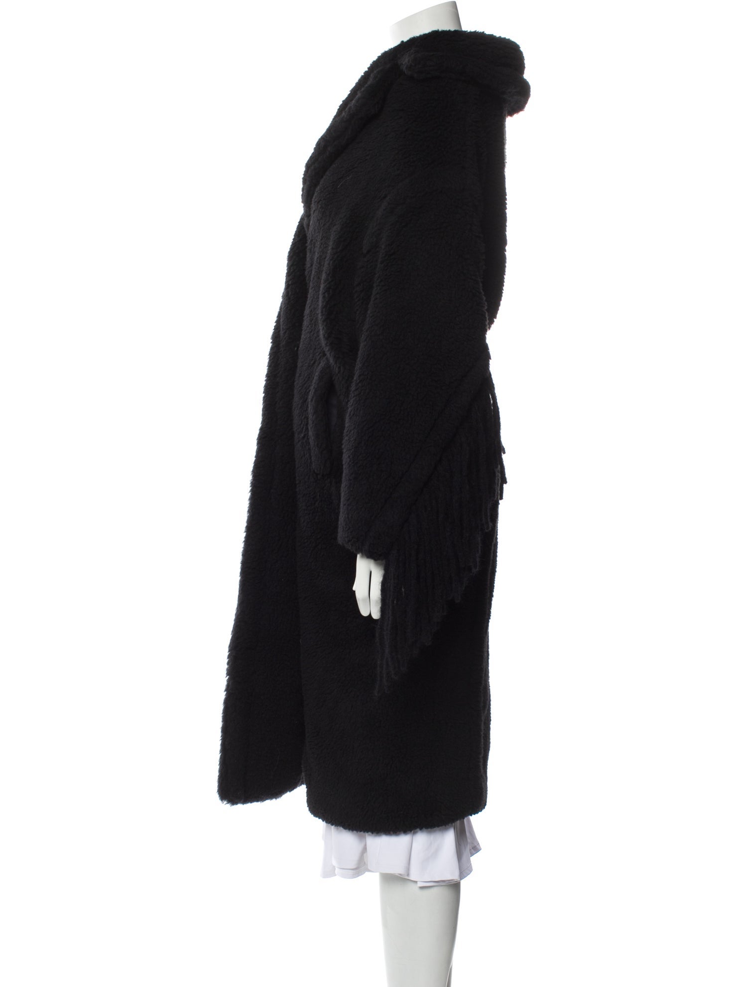 Max Mara Faux Fur Coat - Black Coats, Clothing - MMA129338 | The RealReal