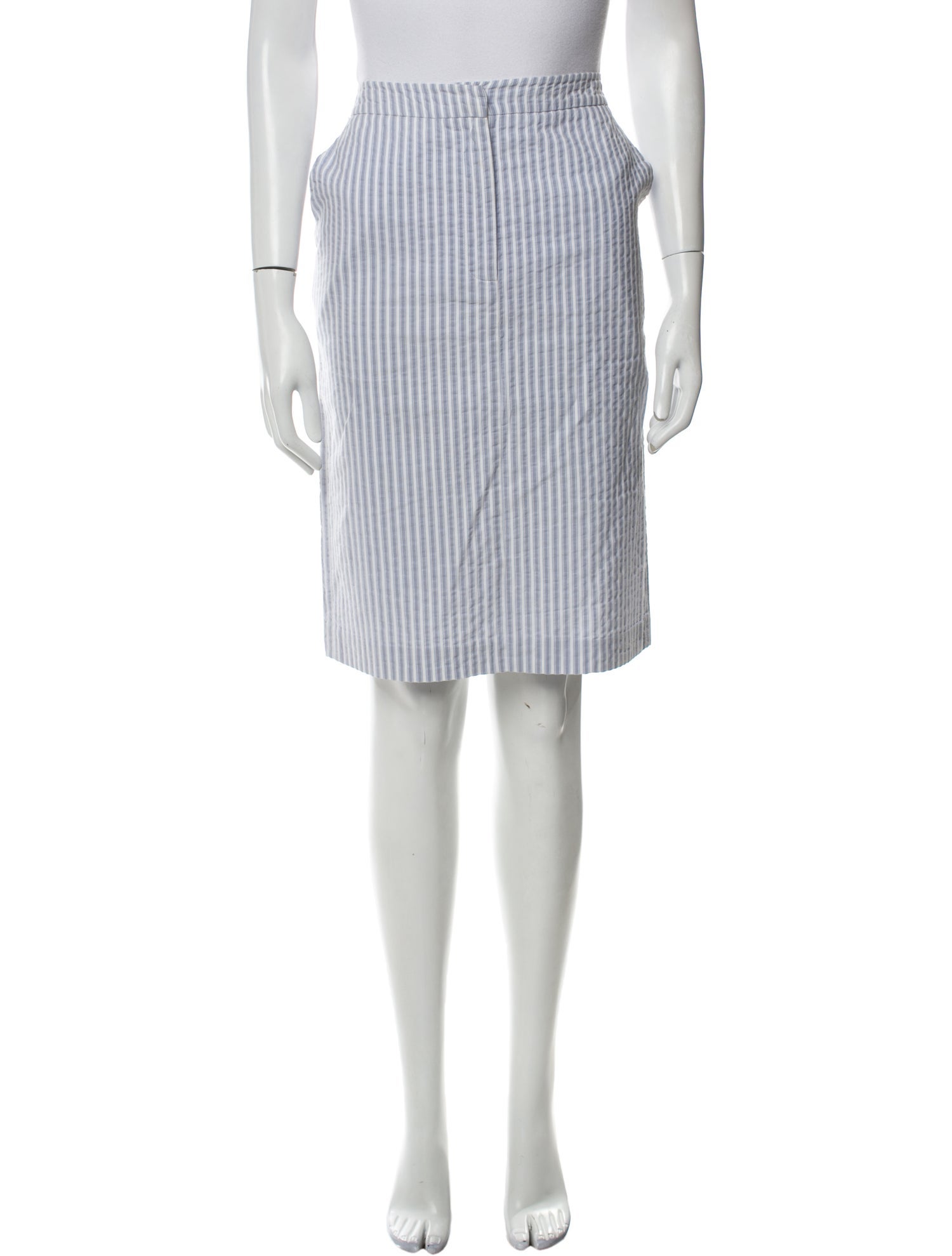 Max Mara Striped Knee-Length Skirt - Skirts, Clothing - MMA130593 | The ...
