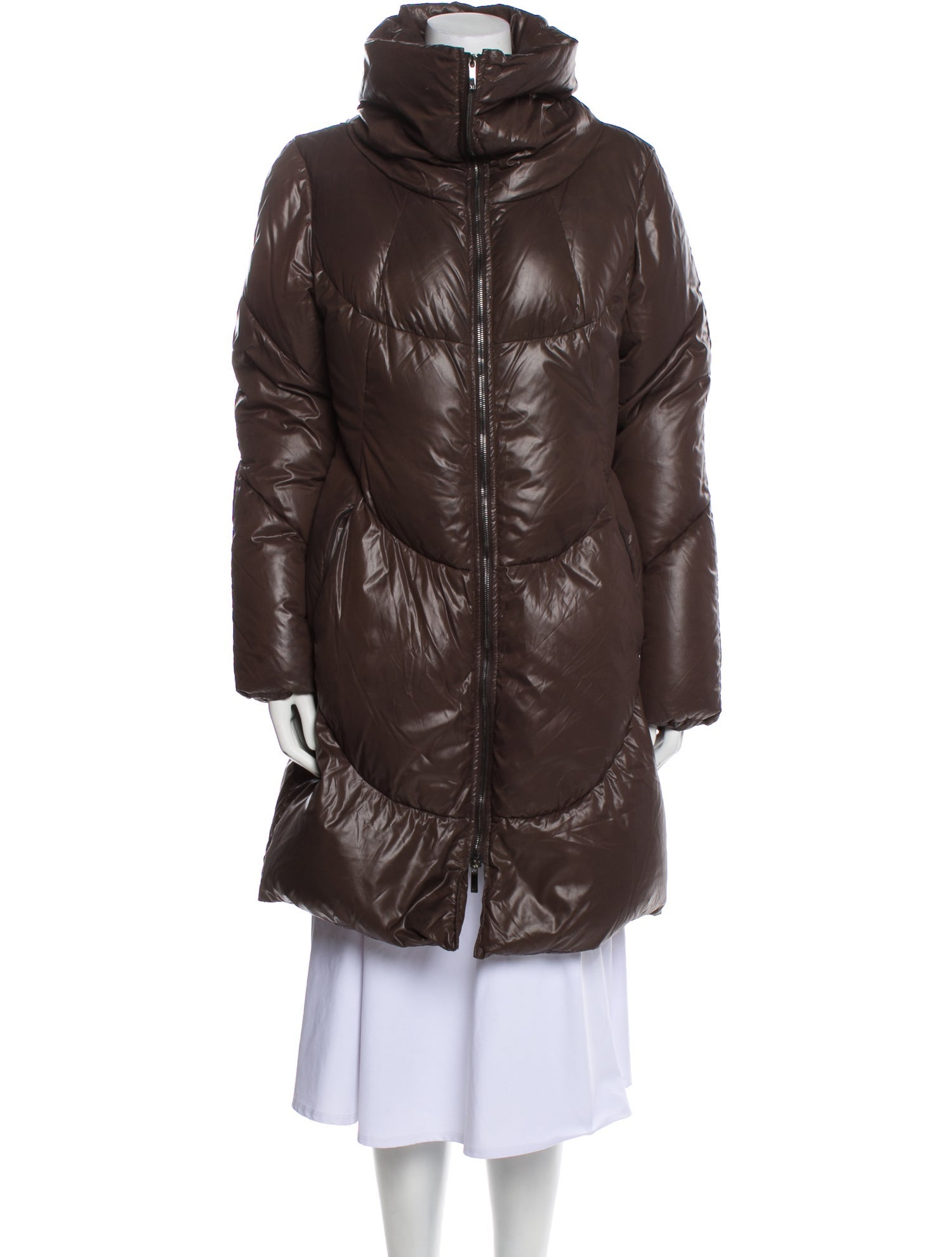 Max Mara Down Coat - Brown Coats, Clothing - MMA130695 | The RealReal