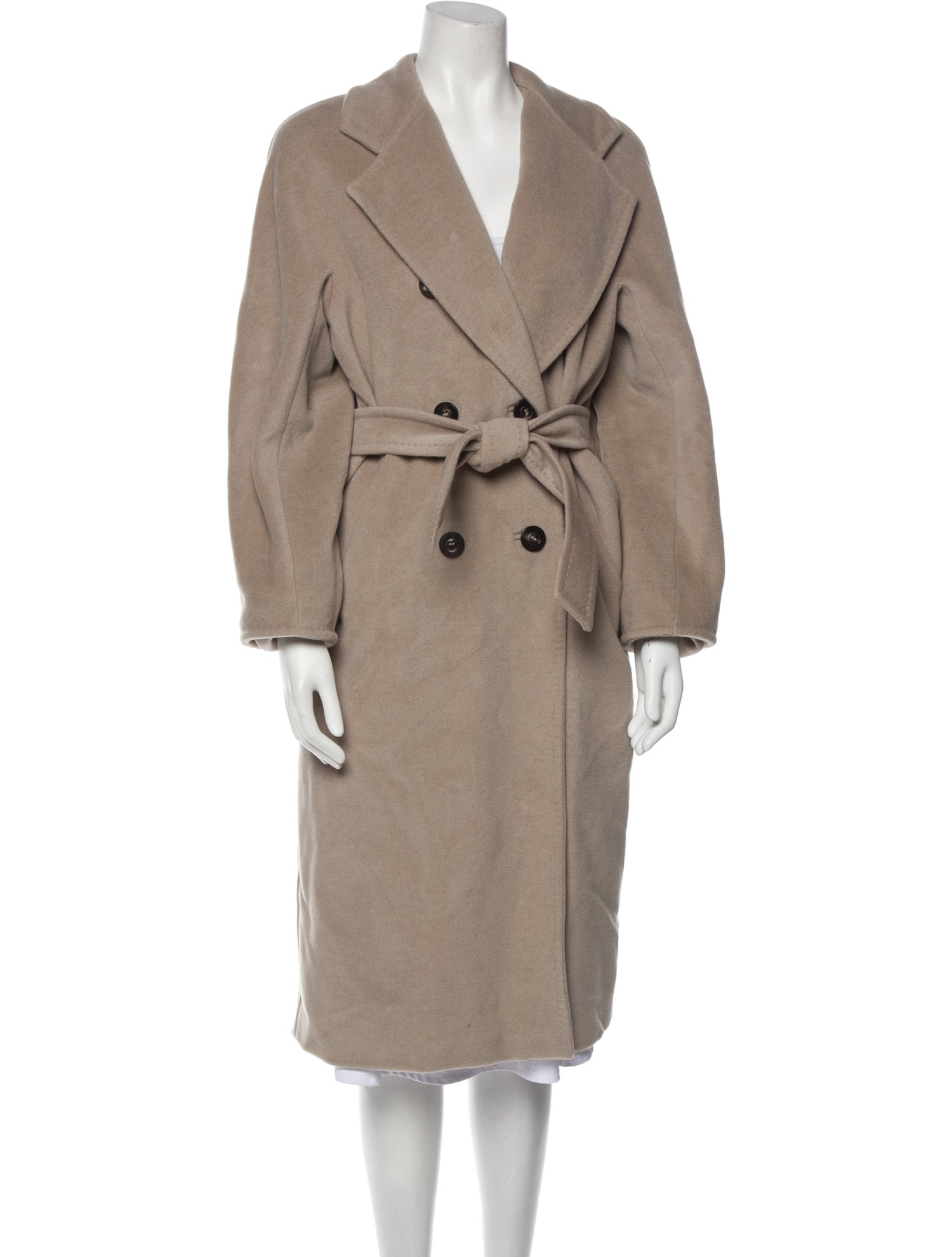 Max Mara Virgin Wool Trench Coat - Neutrals Coats, Clothing - MMA131299 ...