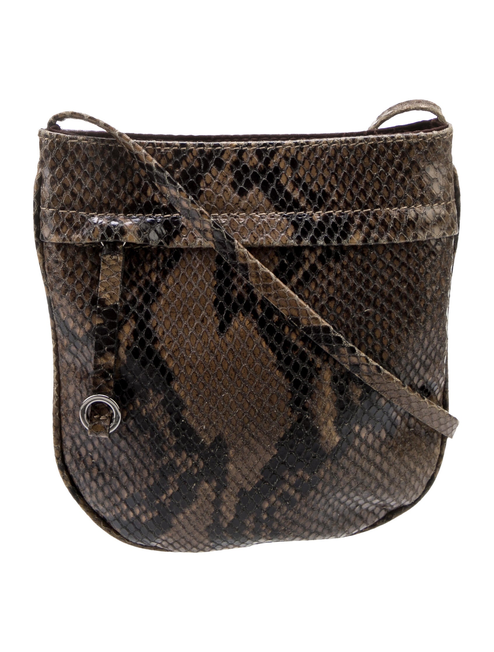 Max Mara Snakeskin Crossbody Bag - Brown Crossbody Bags, Handbags ...
