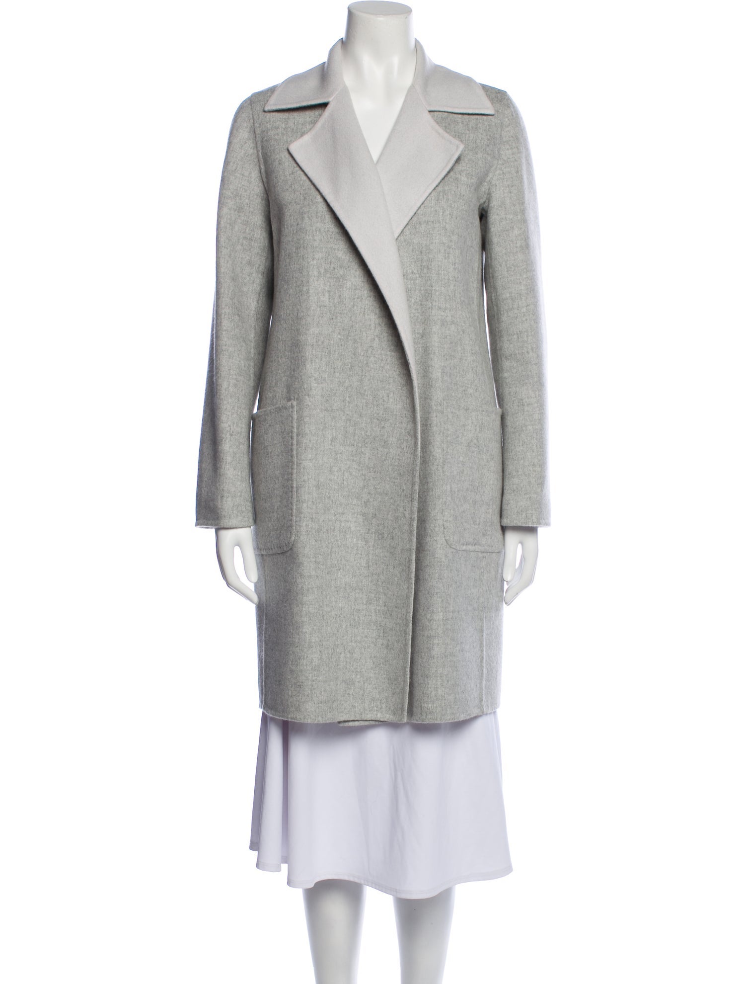 Max Mara Virgin Wool Coat - Grey Coats, Clothing - MMA132150 | The RealReal