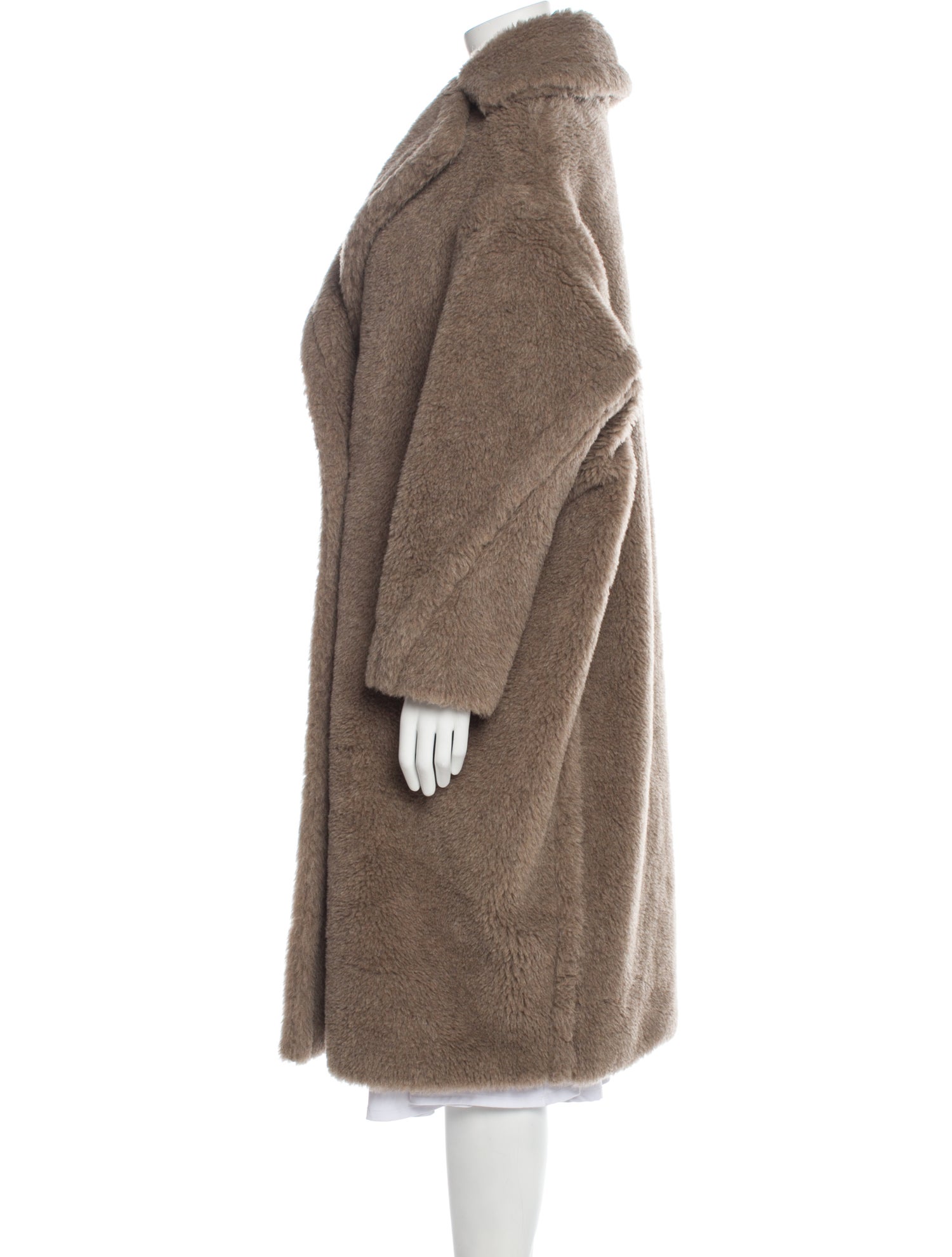 Max Mara Nuevo Cashmere & Alpaca Fur Coat - Neutrals Coats, Clothing ...