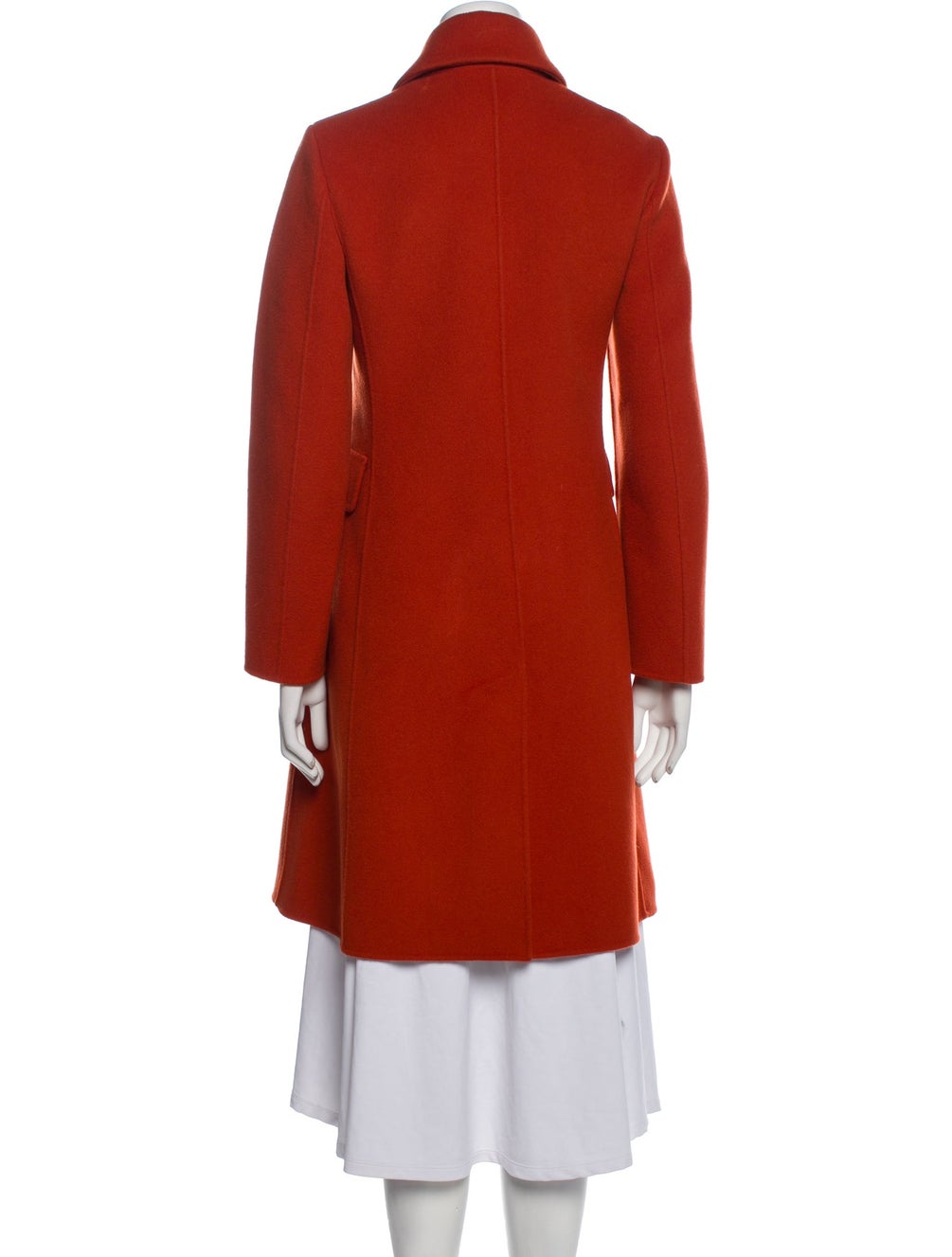 Max Mara Virgin Wool Peacoat - Orange Coats, Clothing - MMA134562 | The ...