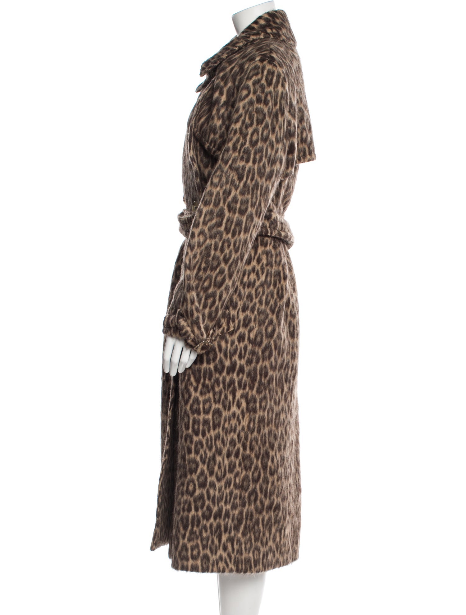 Maximilian Lamb Fur Animal Print Fur Coat - Neutrals Coats, Clothing ...