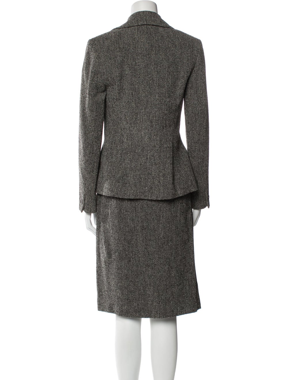 Max Mara Merino Wool Tweed Pattern Skirt Set - Gem