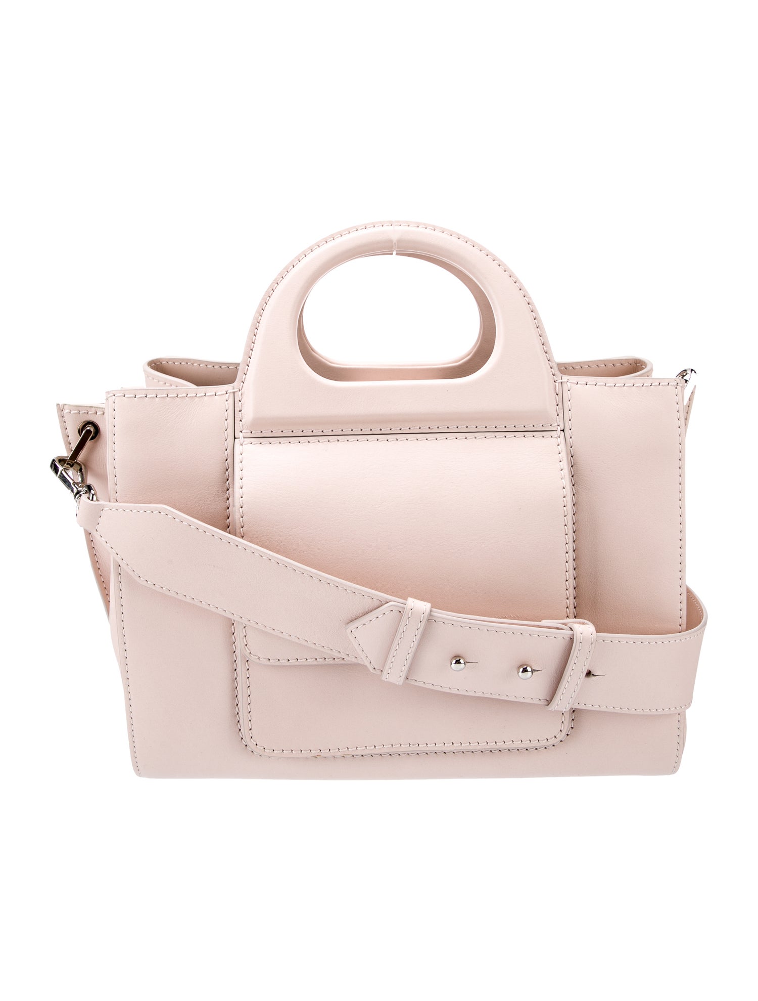 Max Mara Leather, Handle, Bag - Pink Handle Bags, Handbags - MMA139817 ...