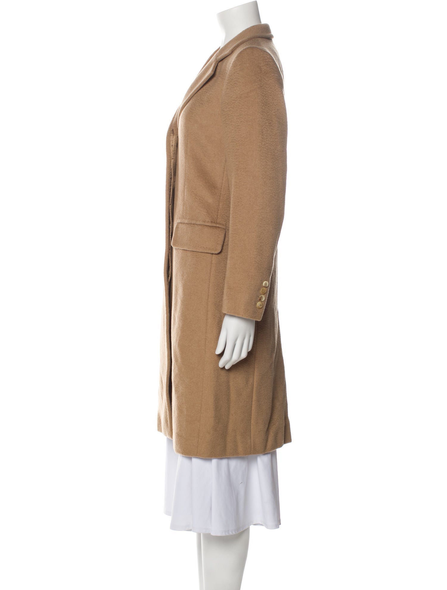Weekend Max Mara Virgin Wool Coat - Brown Coats, Clothing - WMAMX48118 ...