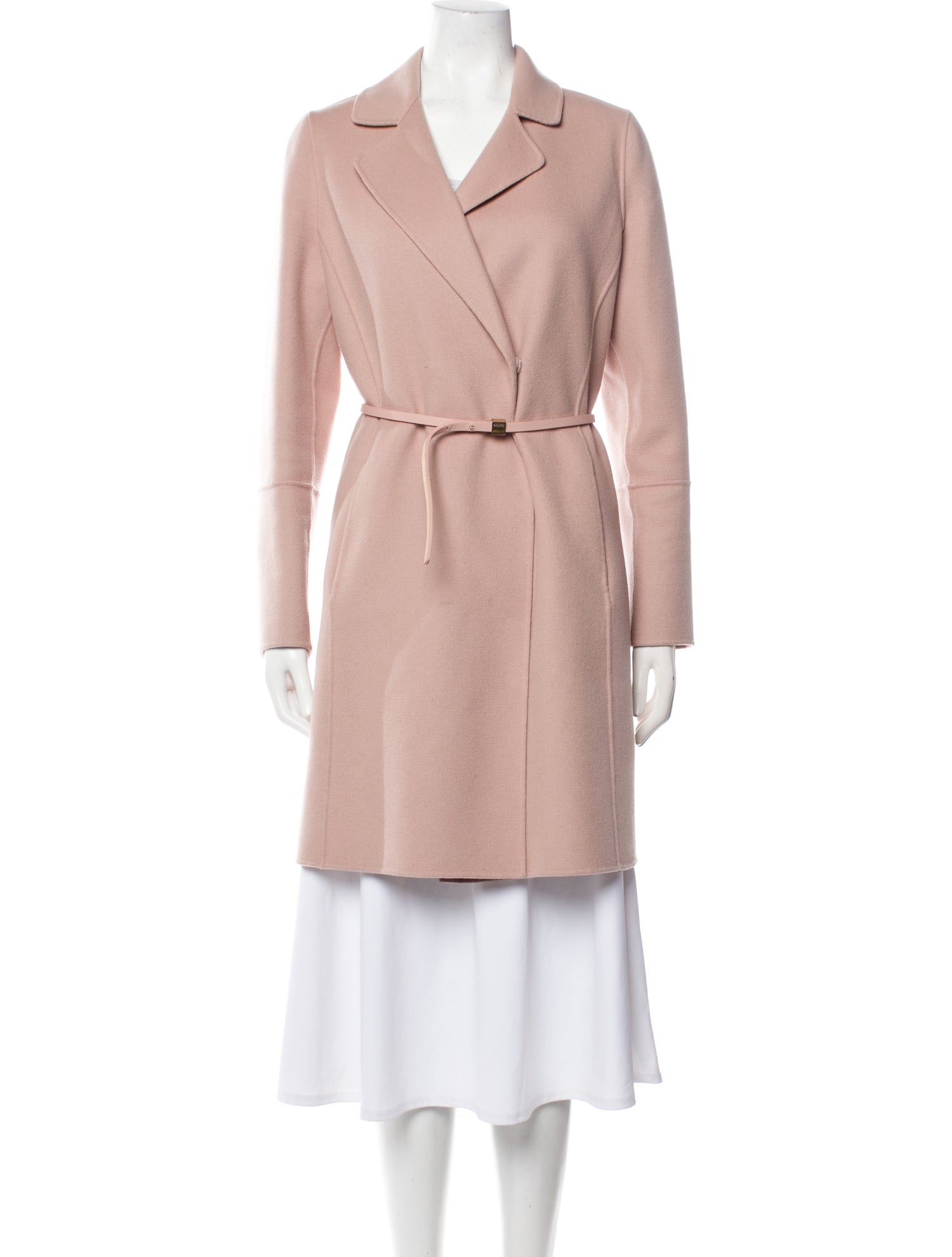 'S Max Mara Virgin Wool Coat - Pink Coats, Clothing - WSMAX36634 | The ...
