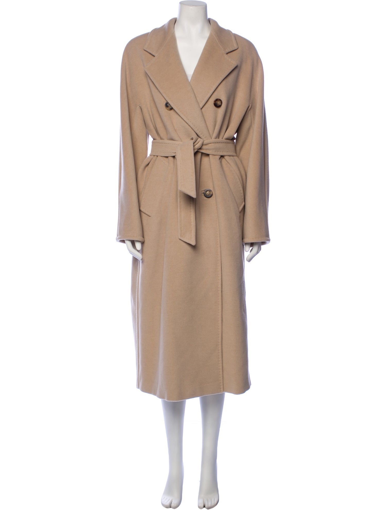 Max Mara Virgin Wool Trench Coat w/ Tags - Neutrals Coats, Clothing - MMA151676 | The RealReal