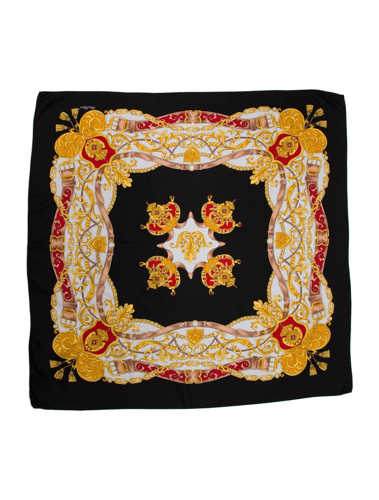 Max Mara Silk Printed Scarf w/ Tags - Scarves and Shawls, Accessories ...