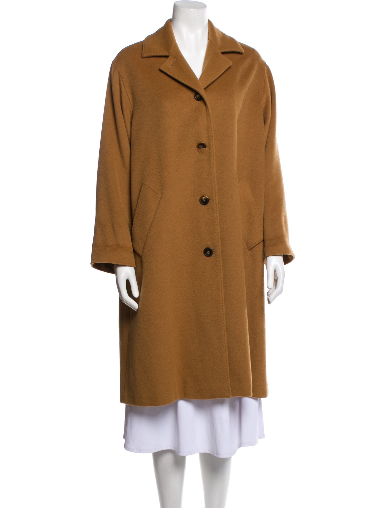 Max Mara Cashmere Coat - Brown Coats, Clothing - MMA153177 | The RealReal