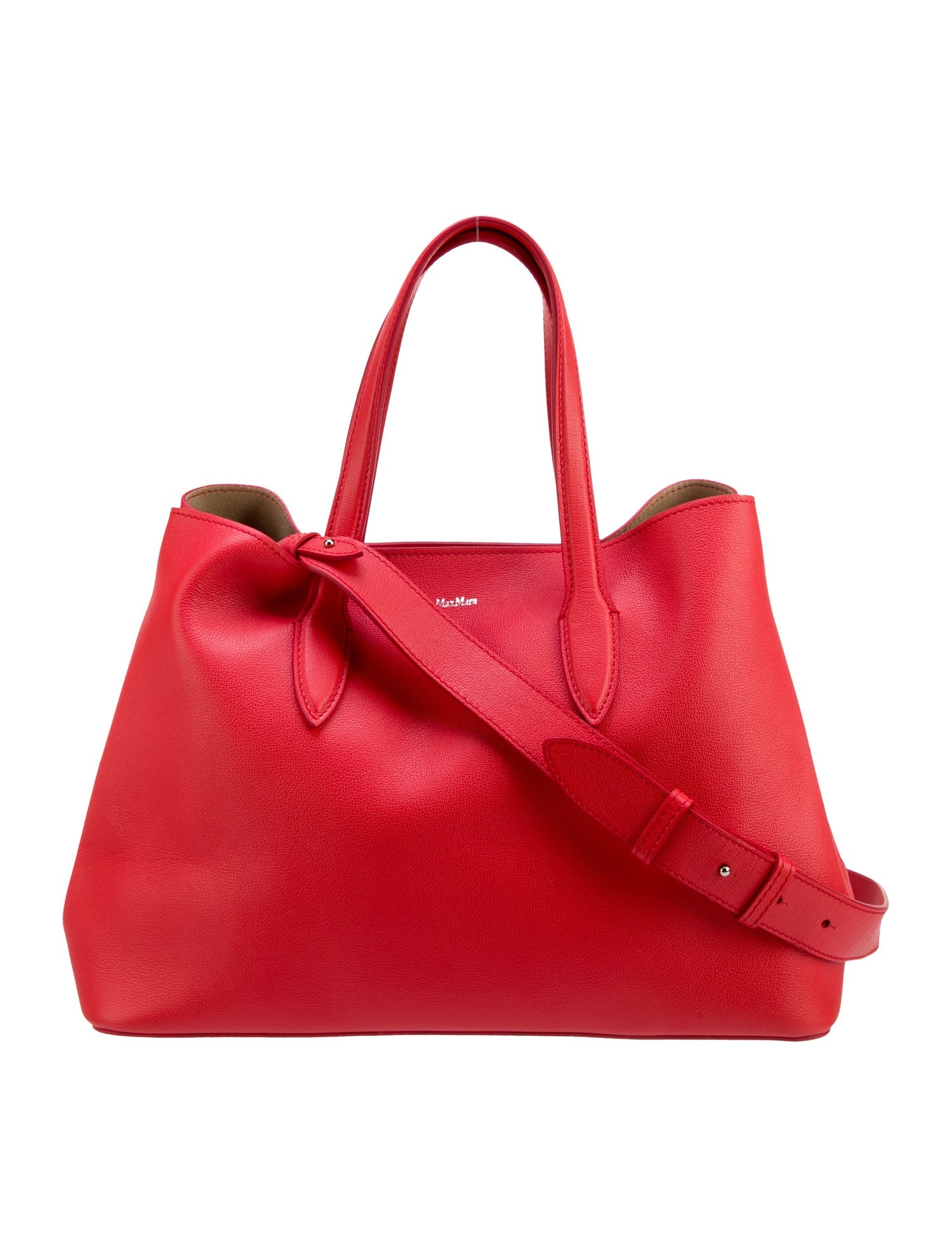 Max Mara Leather Crossbody Bag - Red Crossbody Bags, Handbags ...