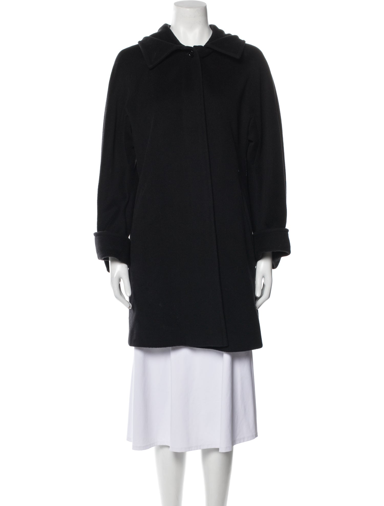 Max Mara Wool Coat - Black Coats, Clothing - MMA154366 | The RealReal